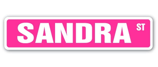 SANDRA Street Sign Childrens Name Room Sign | Indoor/Outdoor | 36" Wide ...