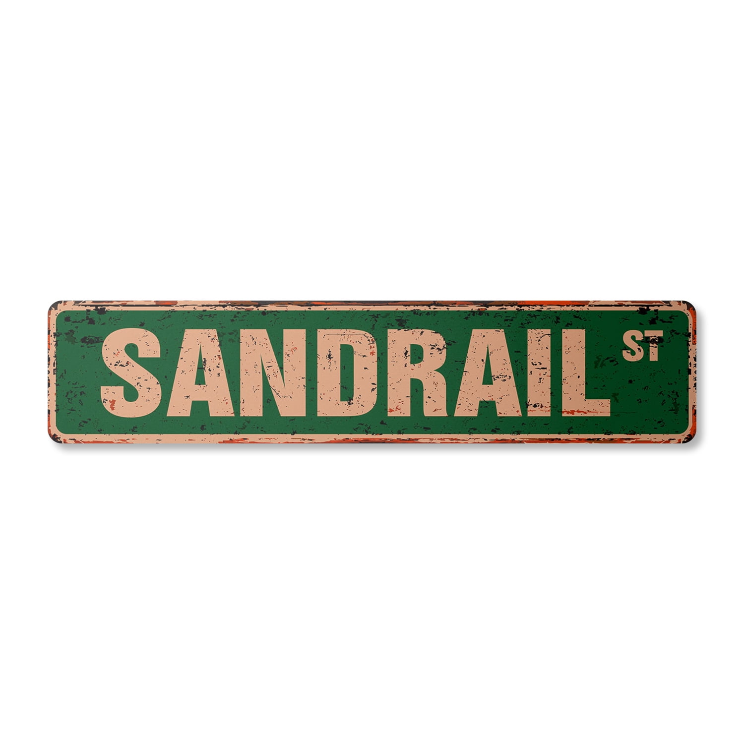 SANDRAIL Vintage Aluminum Street Sign dune buggy sand rail sand rustic ...