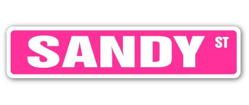 SANDY Street Sign Childrens Name Room Sign | Indoor/Outdoor | 30" Wide ...