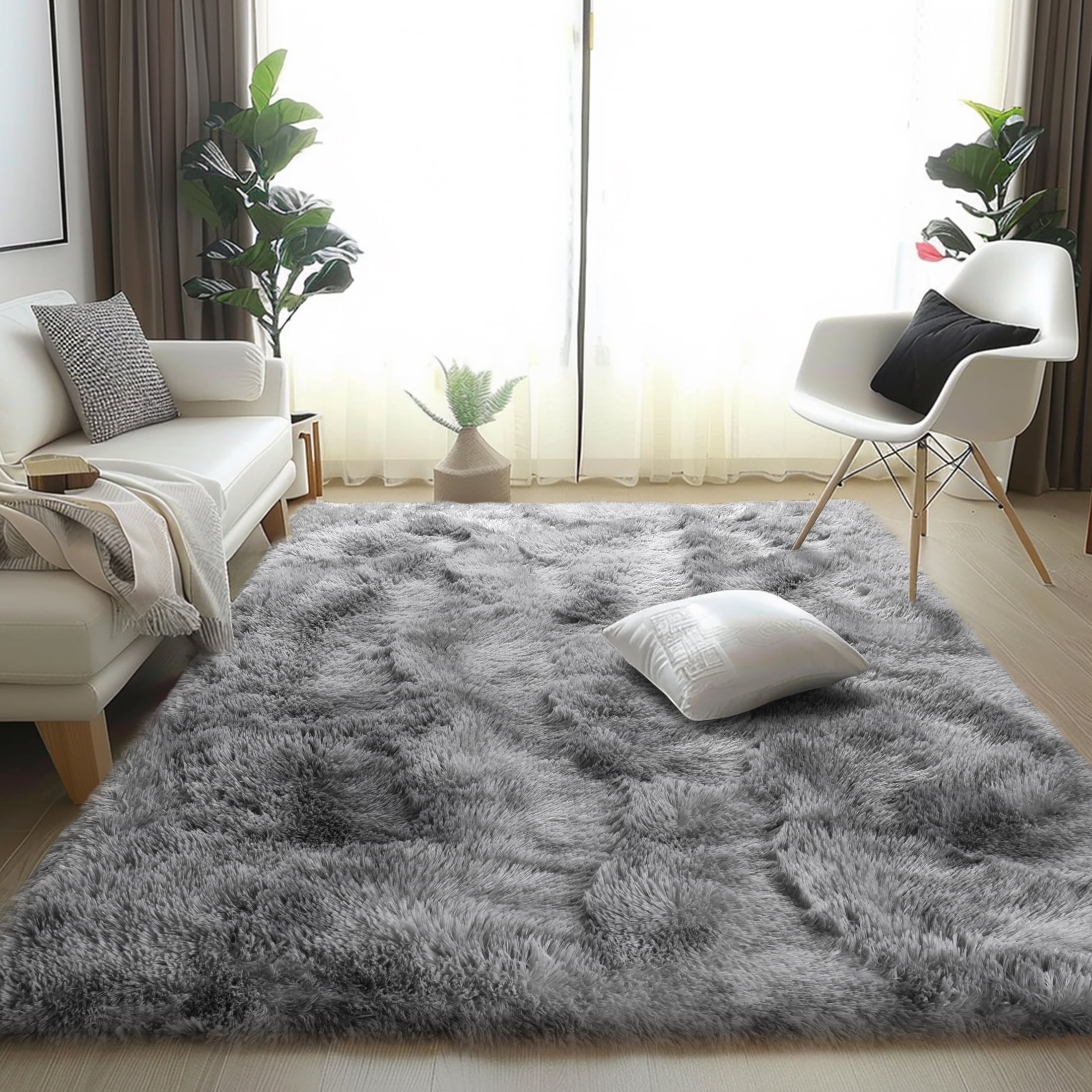 ZRSDIXKI Area Rug, 8' x 10' Soft Fluffy Area Rugs for Living Room ...