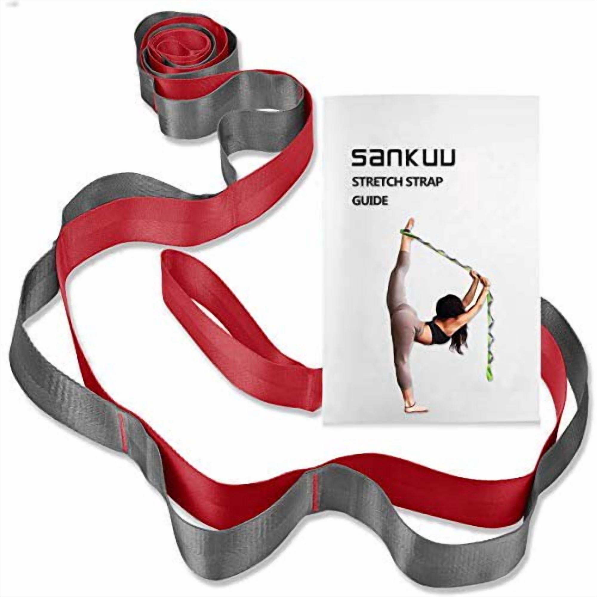 SANKUU Yoga Strap, Multi-Loop Strap, 12 Loops Yoga Stretch Strap ...