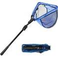 SANLIKE Expandable Telescopic Fishing Net, Rubber Coated, Foldable ...