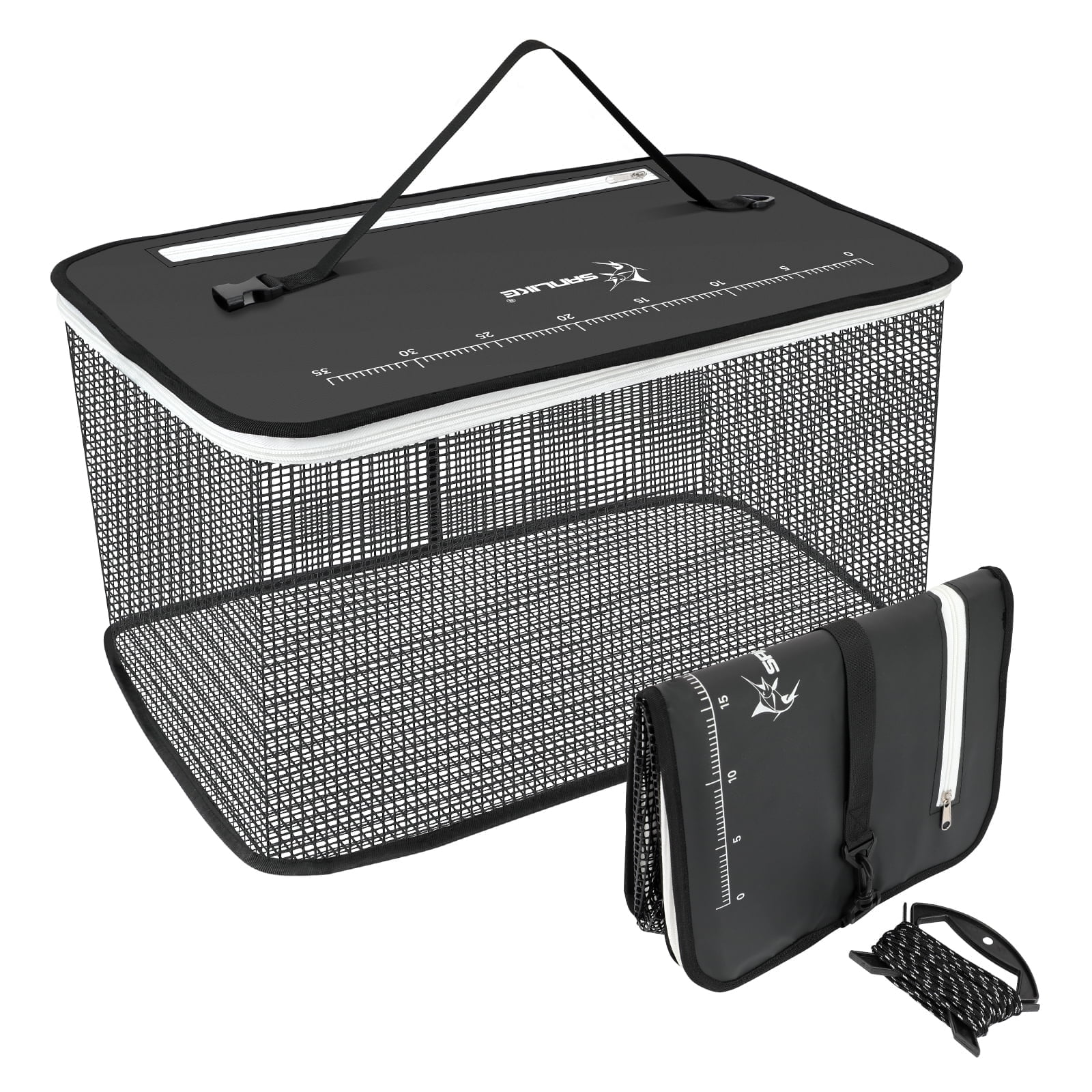 SAN LIKE Floating Fish Protection Fish Cage with Nylon Thread Mesh PVC ...