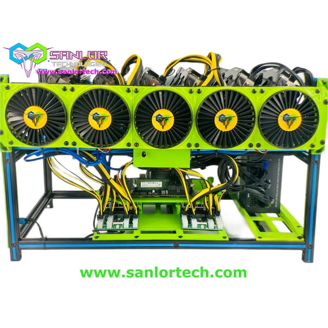 SANLOR Technologies Complete Crypto Mining Rig Bit-Ranger 6 GPU Mining Rig with 6x NVIDIA RTX ...