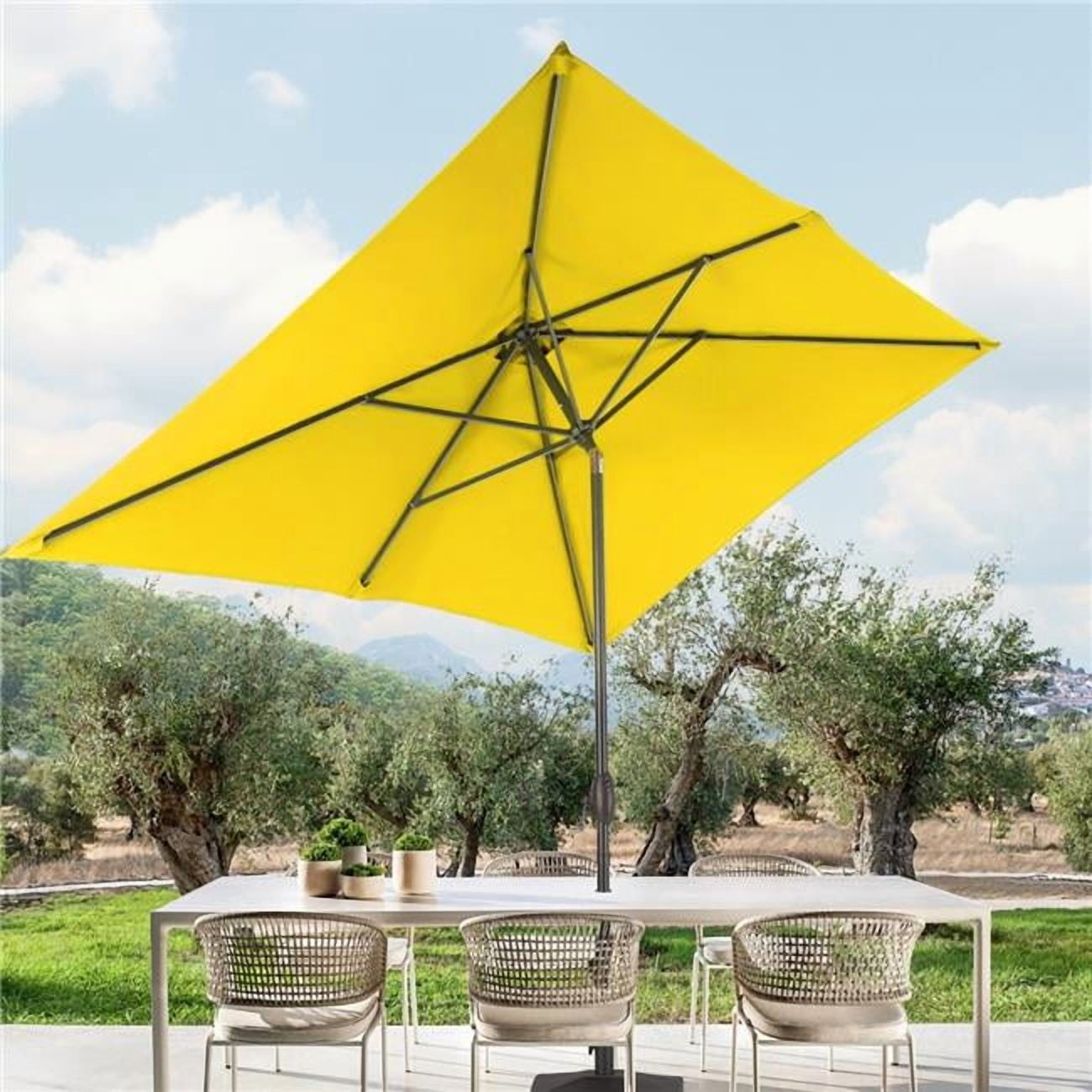 SANLUCE JU-310-YW 69FT Rectangular Patio Umbrella with UV Protection ...