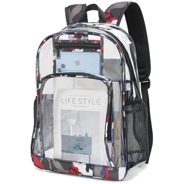Heavy-Duty Clear PVC Backpack, Transparent Bag for Women, Suitable for ...