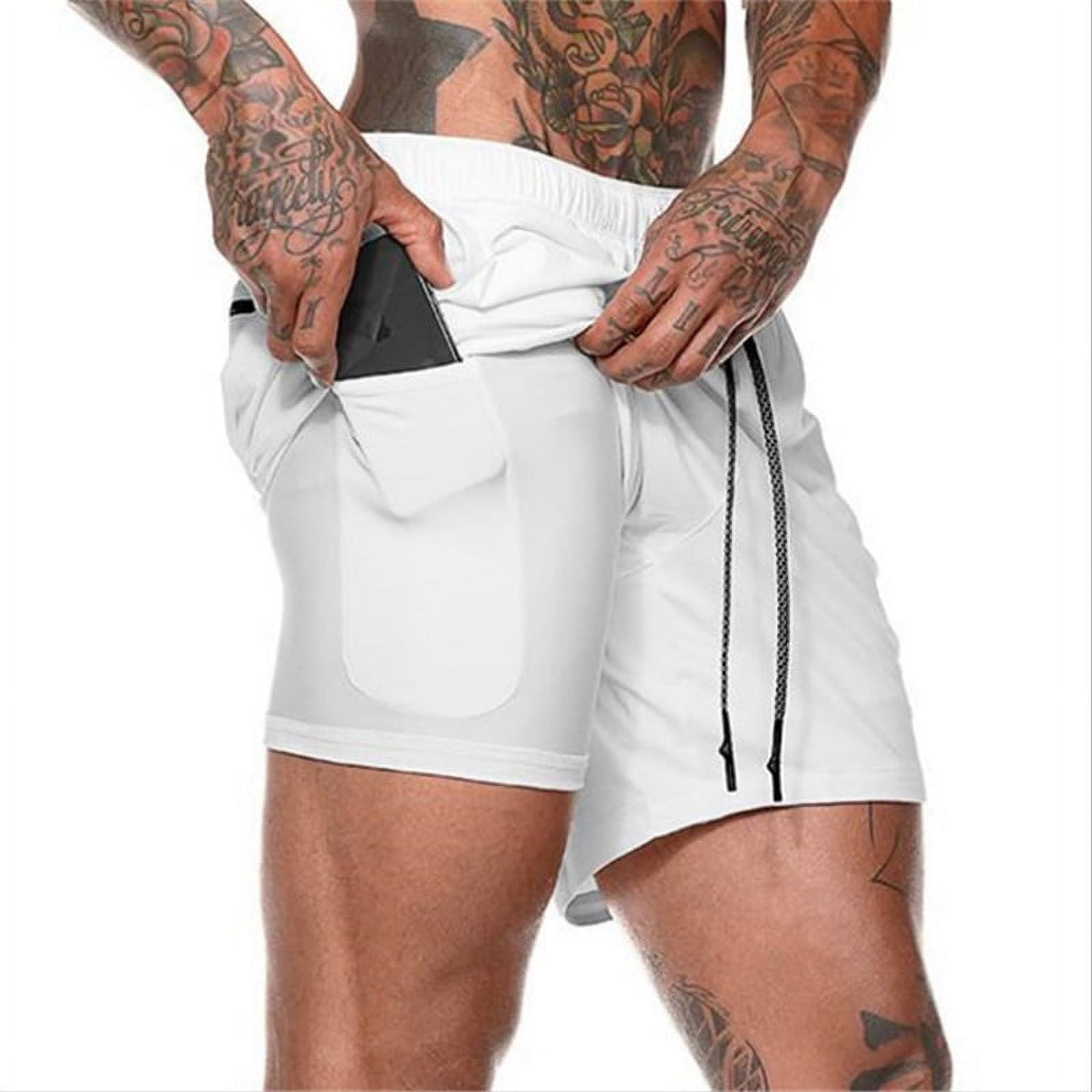 SANMADROLA Men's Swim Trunks with Mesh Lining Quick Dry Beach Shorts ...