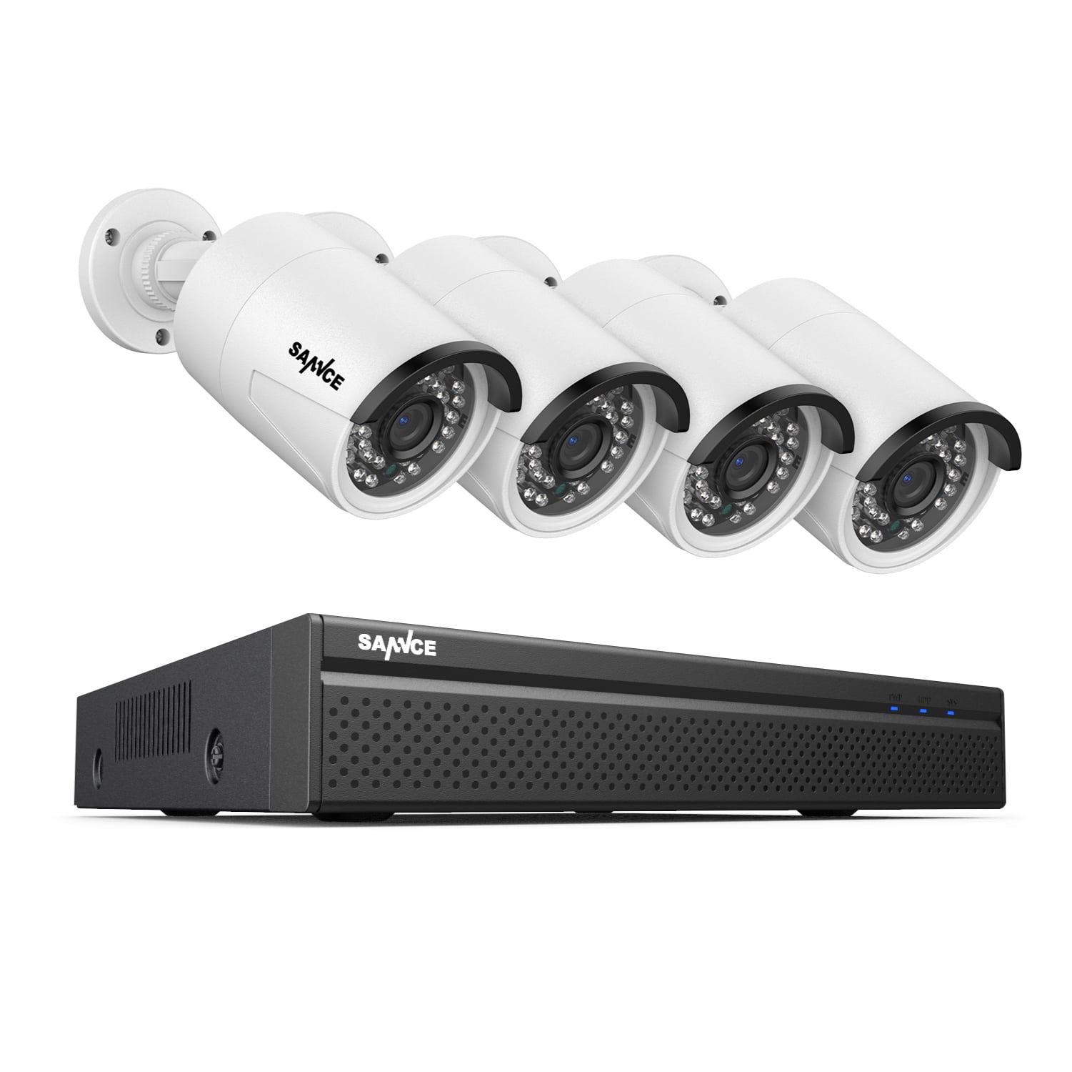SANNCE 8CH 5MP POE Home Security Camera System,2MP 8CH POE NVR, 4pcs ...