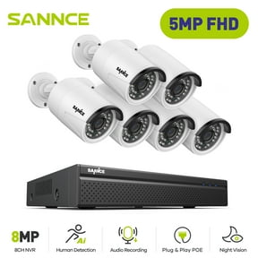 OOSSXX Outdoor Indoor 5MP Video Surveillance System with DVR - Analog ...
