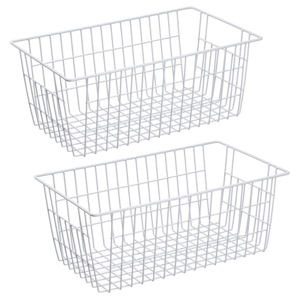 Sanno Stackable Wire Storage Baskets Large Organizer for Pantry Kitchen ...