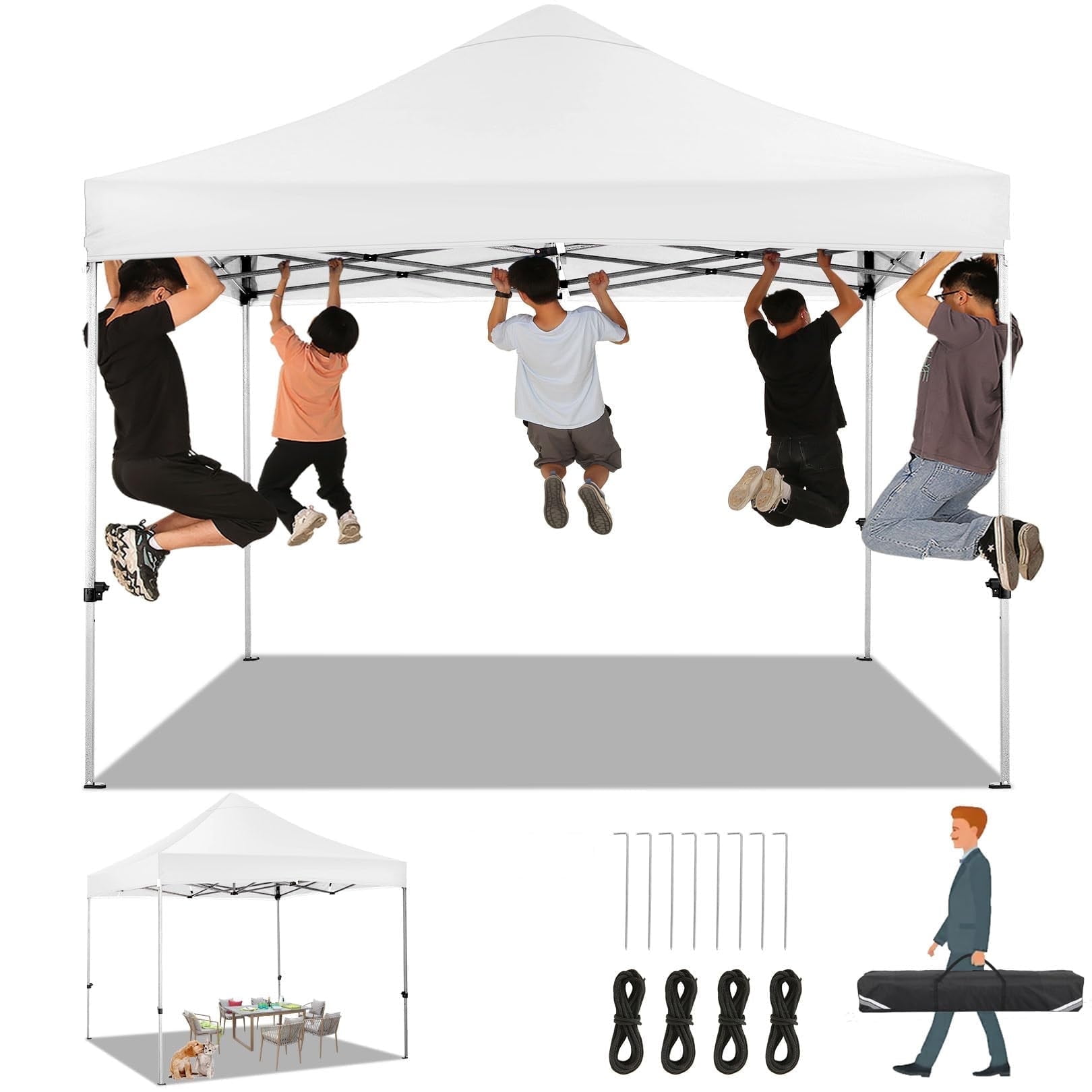 SANOPY 10' x 10' Canopy Tent EZ Pop Up Canopy Outdoor Instant Folding ...