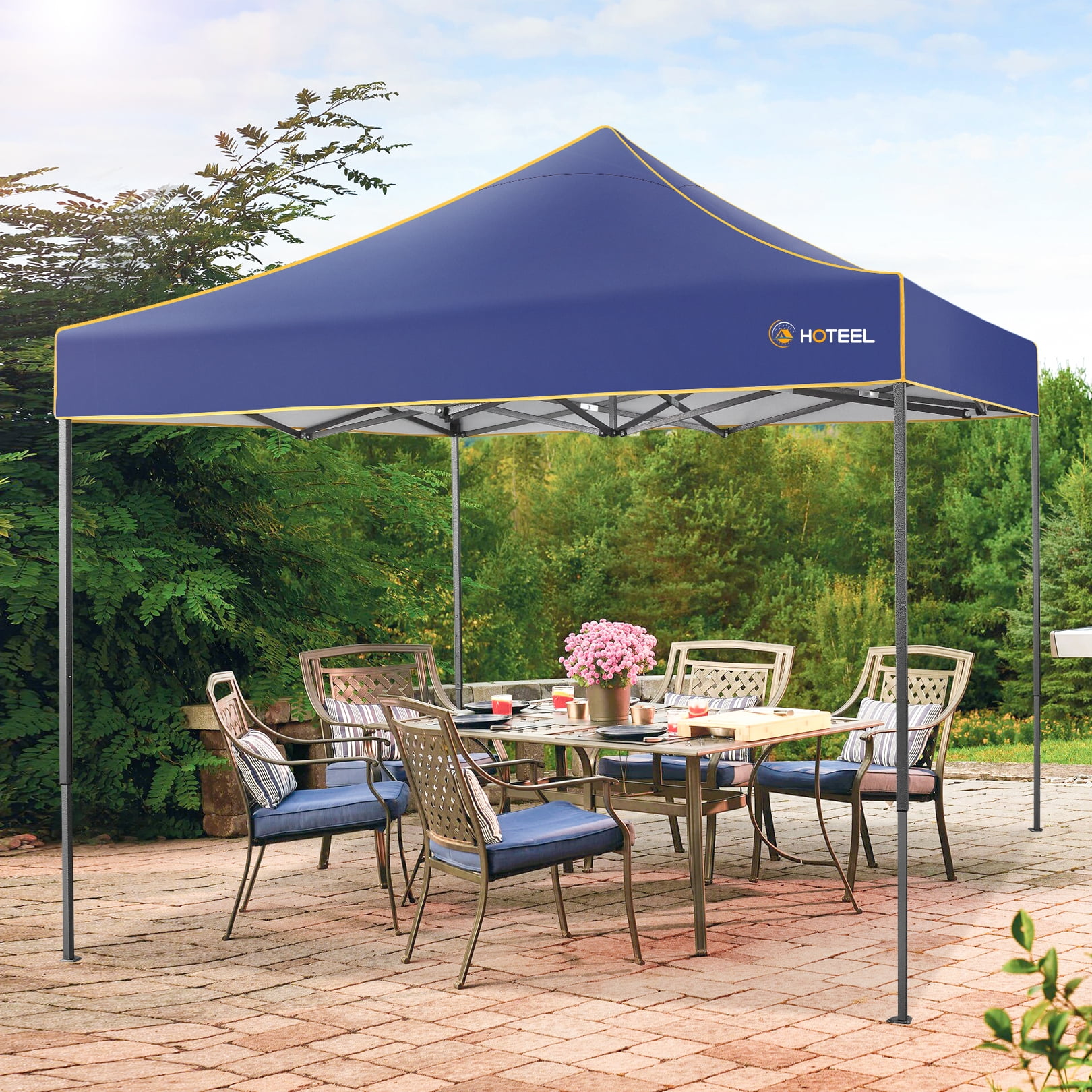 SANOPY 10' x 10' Heavy Duty Pop-up Canopy Tent, Deep Blue - Walmart.com