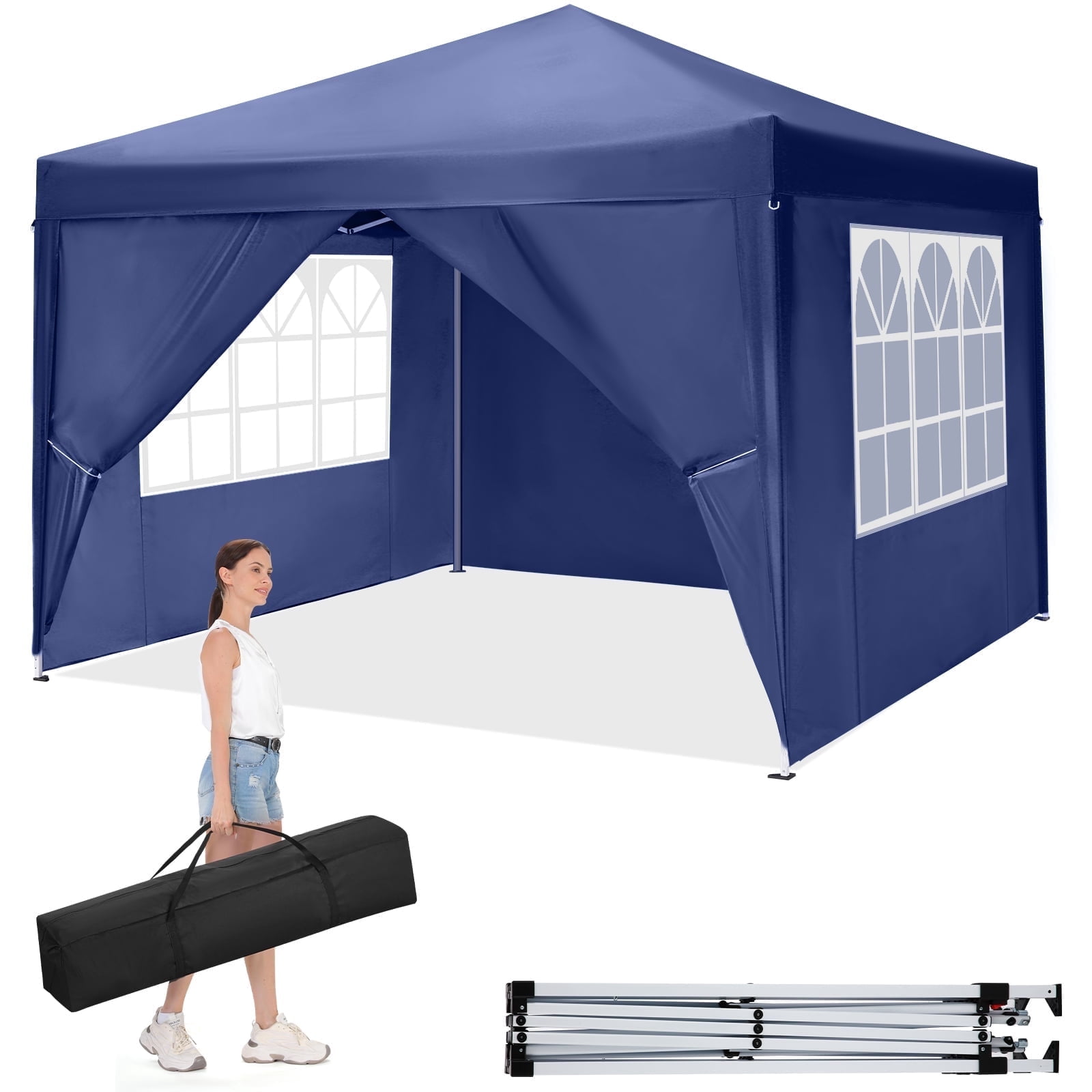 SANOPY 10'x 10' Pop up Canopy 1 Person Setup Canopy Portable Outdoor ...