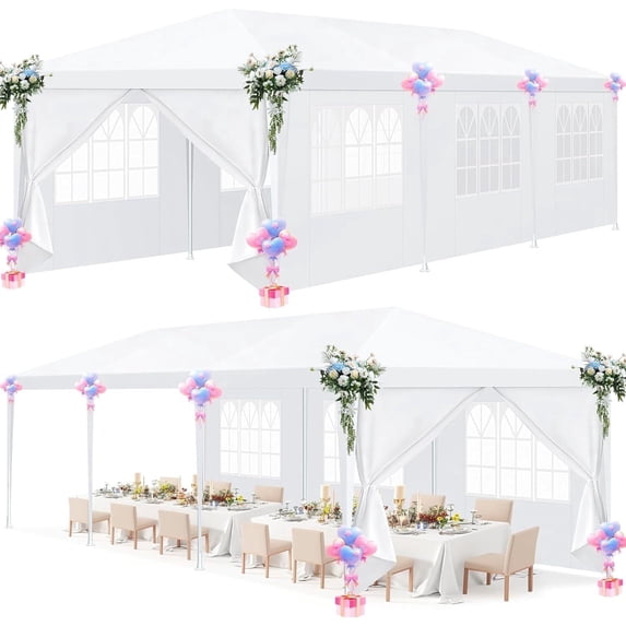 SANOPY 10'x20' Pop Up Canopy Tent, Outdoor Party Tent, Waterproof with ...