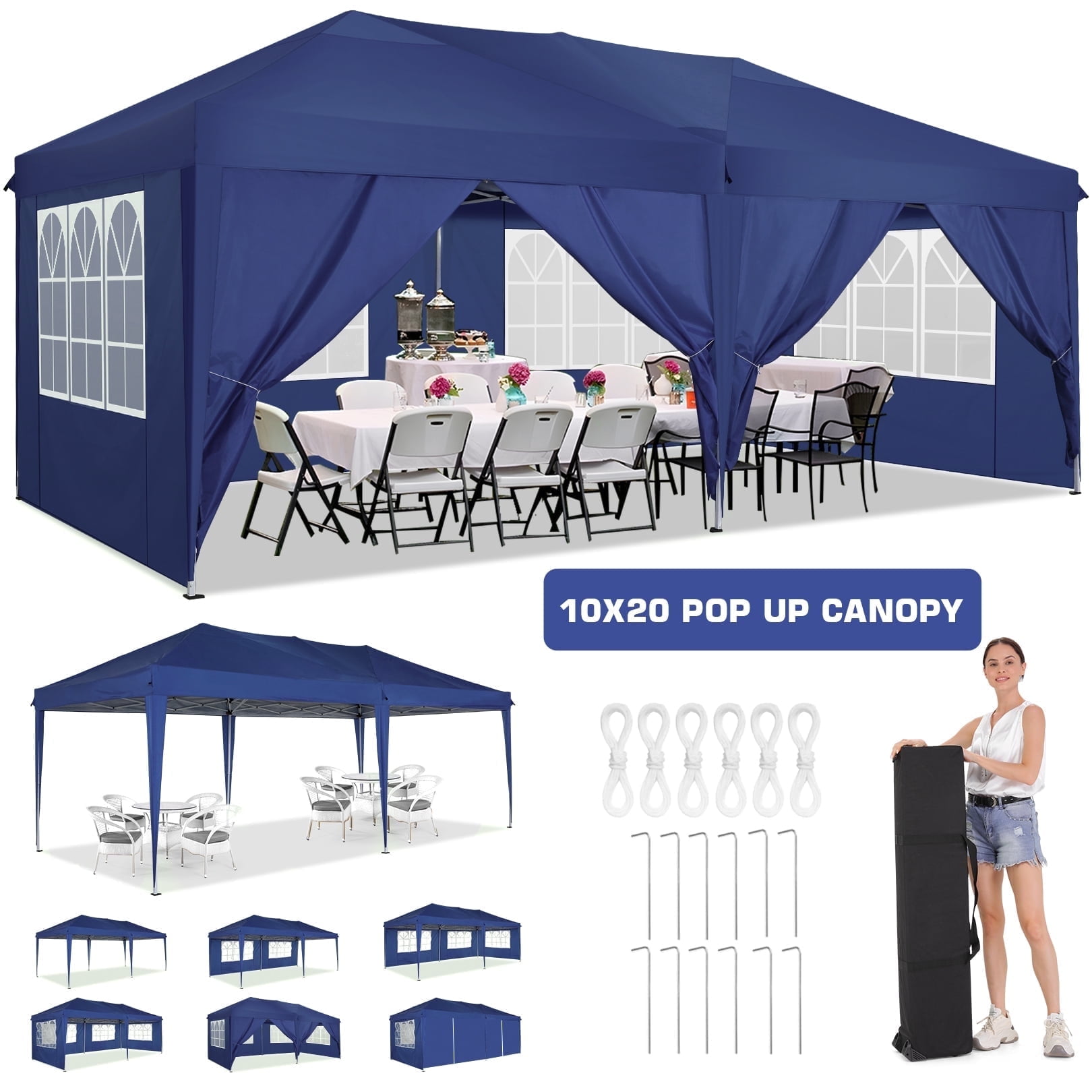 SANOPY 10' x 20' Pop Up Canopy, Outdoor Commercial Canopy, Portable ...