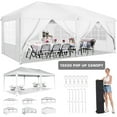 SANOPY 10'x20' Heavy Duty Pop up Canopy Tent with 6 Sidewalls, Outdoor ...