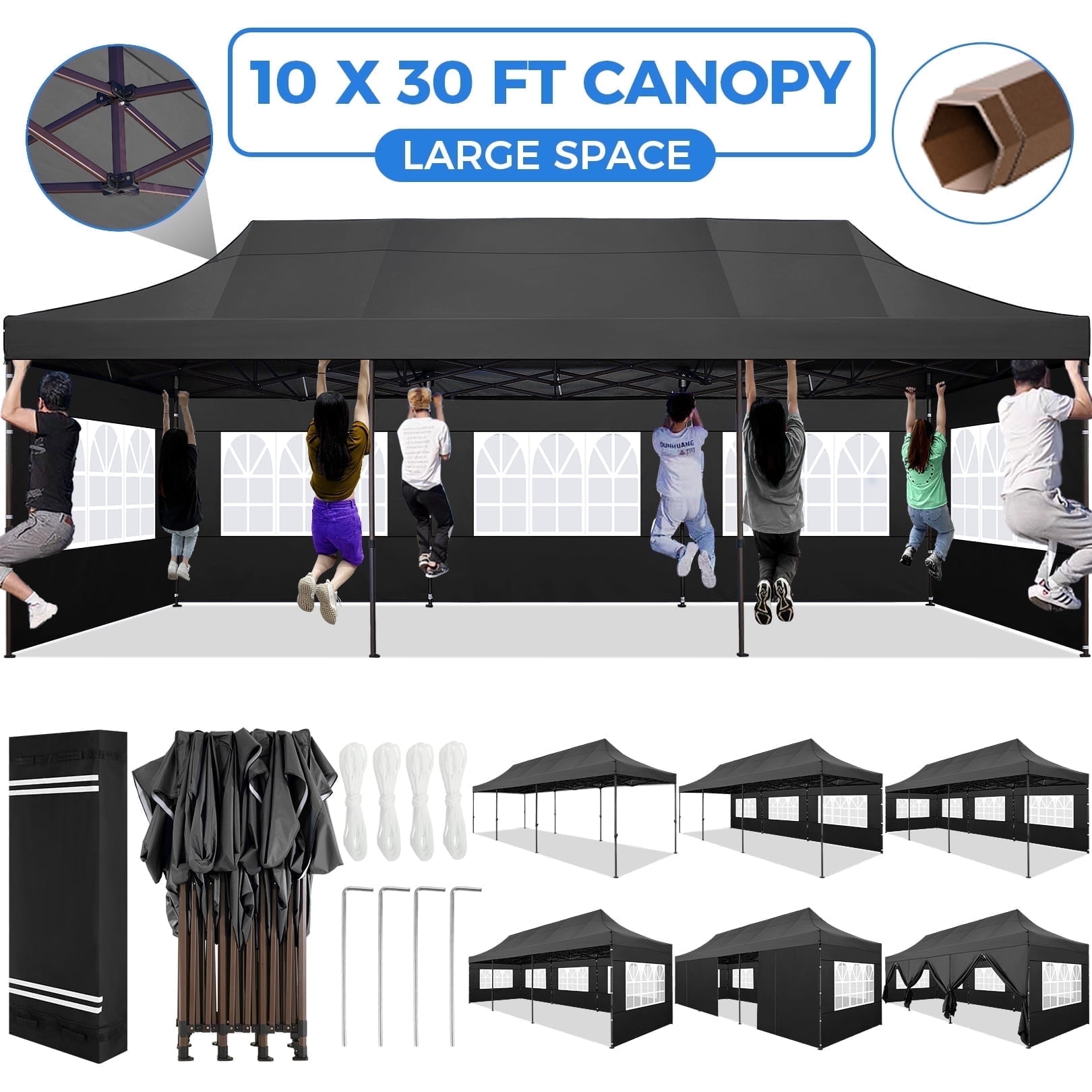 SANOPY 10' x 20' Outdoor Canopy Tent EZ Pop up Canopy Party Tent ...