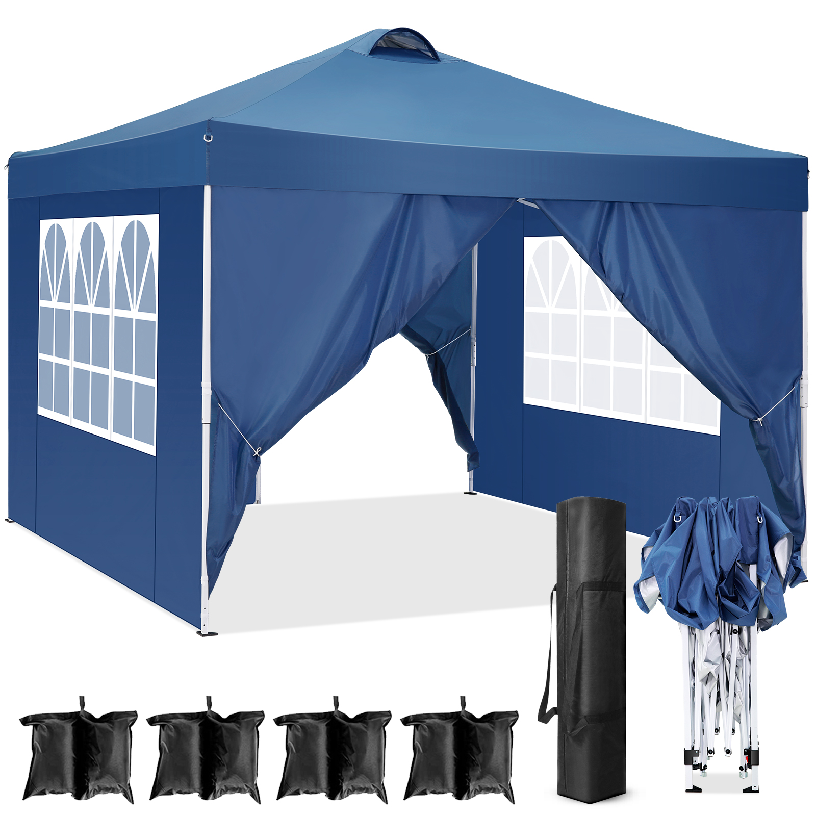 Ozark Trail 10' x 10' Instant Slant Leg Canopy, Outdoor canopy，Blue ...