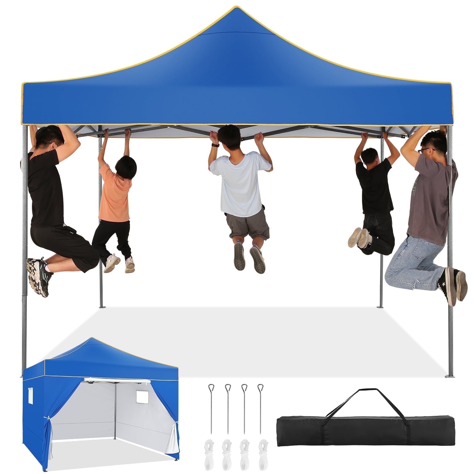 SANOPY 10'x10' Heavy Duty Pop up Canopy, Outdoor Shade Instant Commercial Canopy, Portable ...