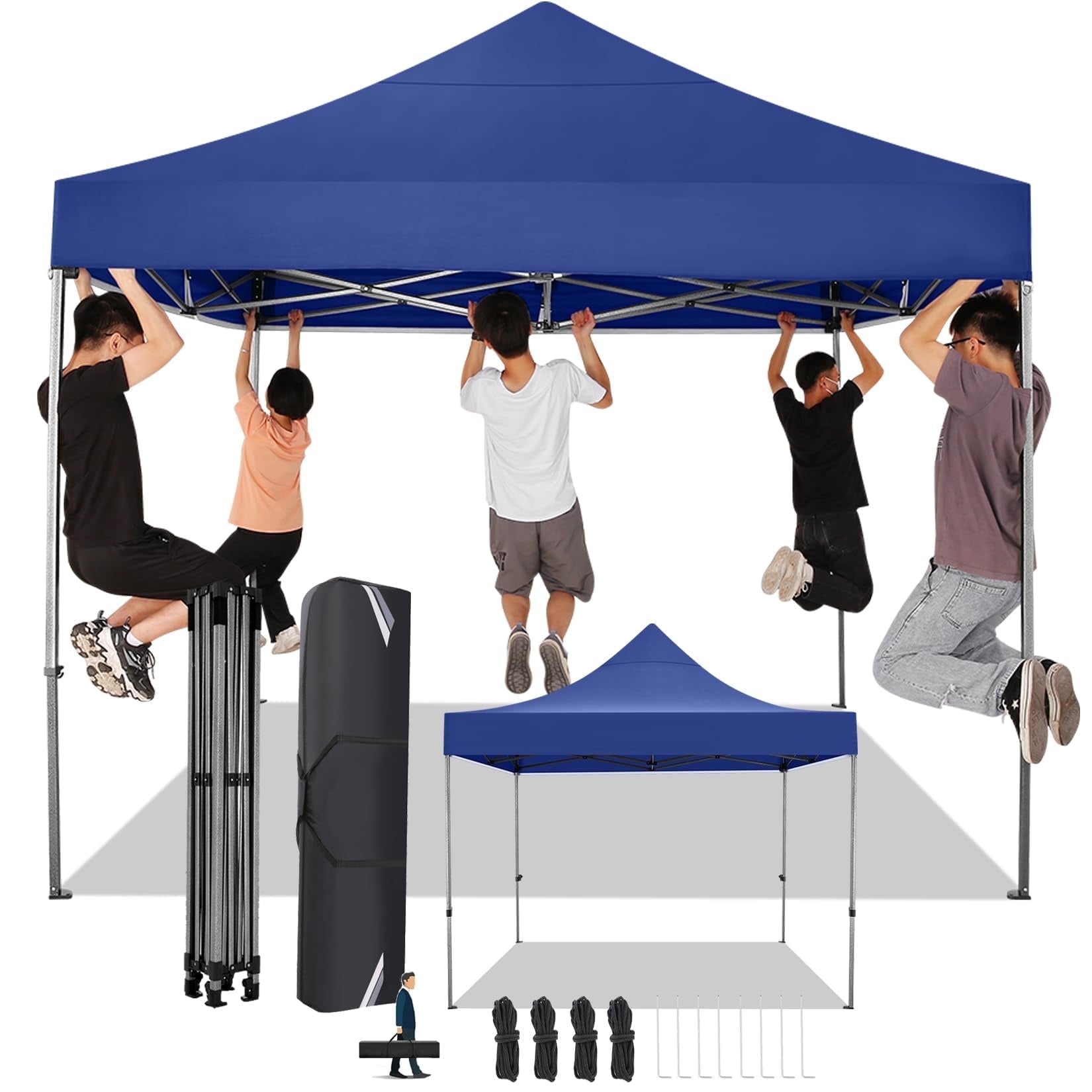 SANOPY 10 x 10 FT Pop Up Canopy Tent 10x10 Easy up Canopy, Heavy Duty ...