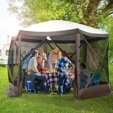 Homestock Rococo Radiance 10X20 Feet Pop-Up Canopy Tent, 6-Leg, 1 1/4 ...