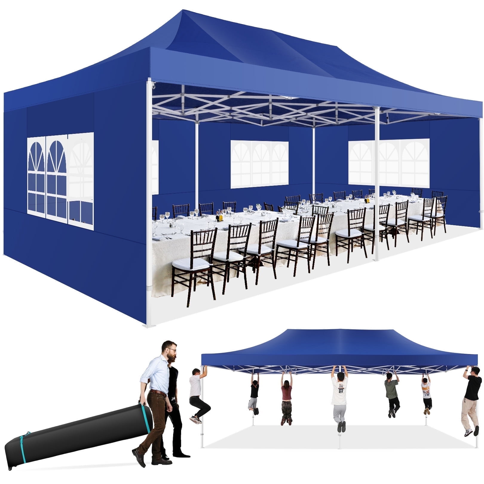 SANOPY 13x26 FT Pop up Canopy Commercial Heavy Duty Canopy Tent Ez Pop ...