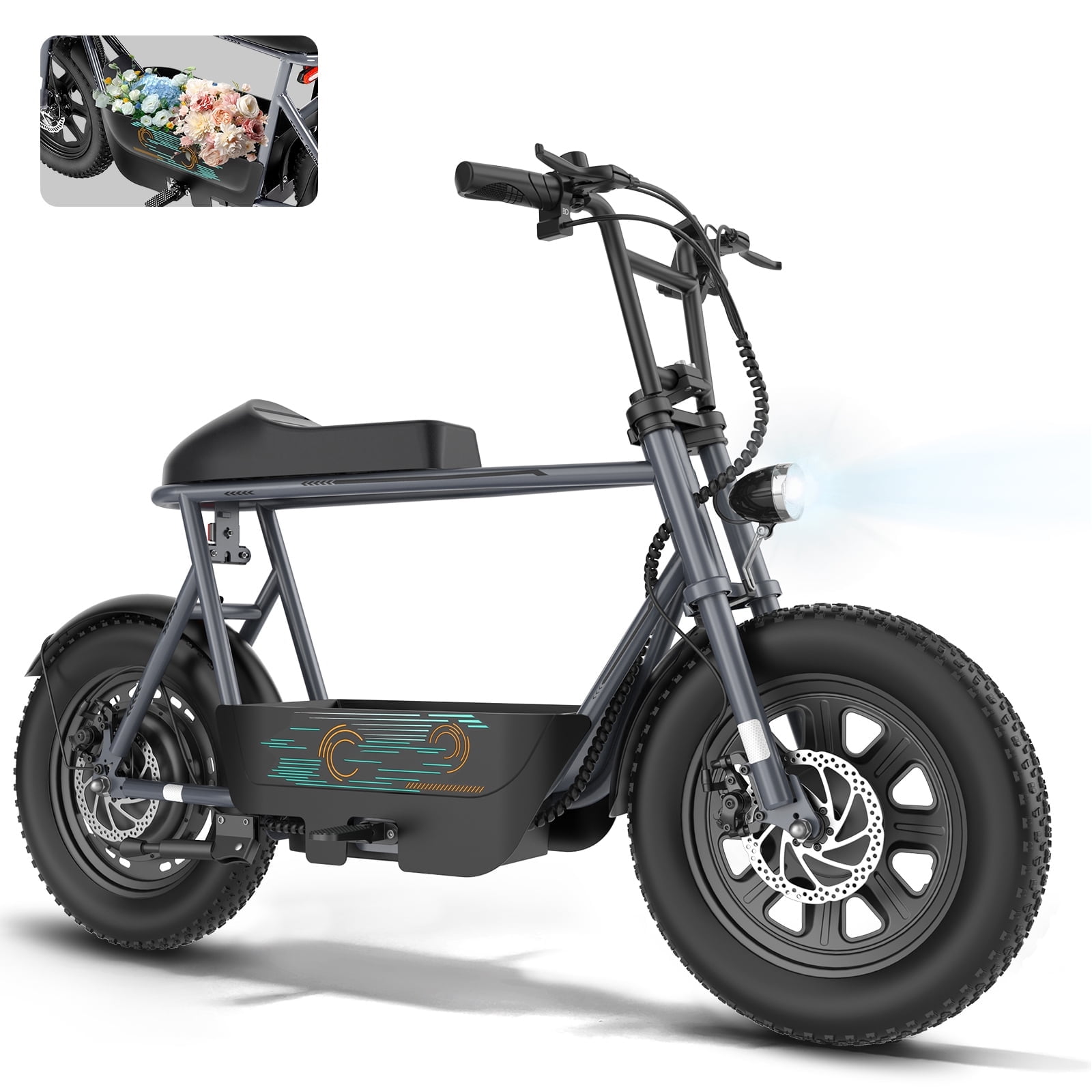 SANOPY 500W Electric Scooter with Seat for Adults, Up to 25 Miles Range ...