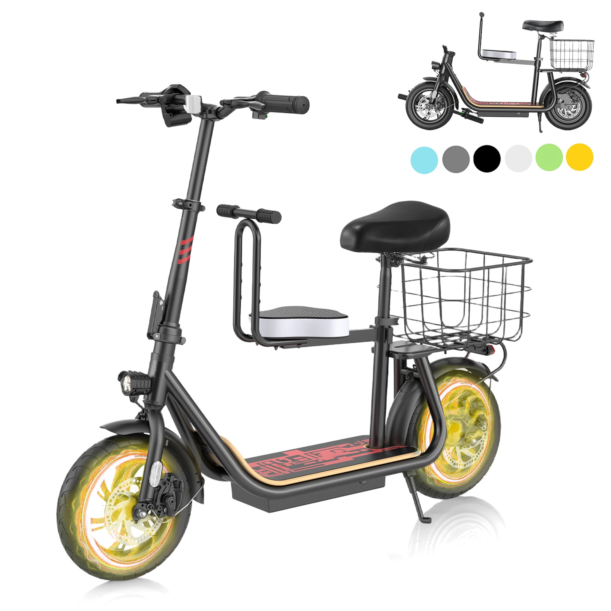 Walmart Black Friday Deals 2025 SANOPY 500W Electric Scooter with Seat ...