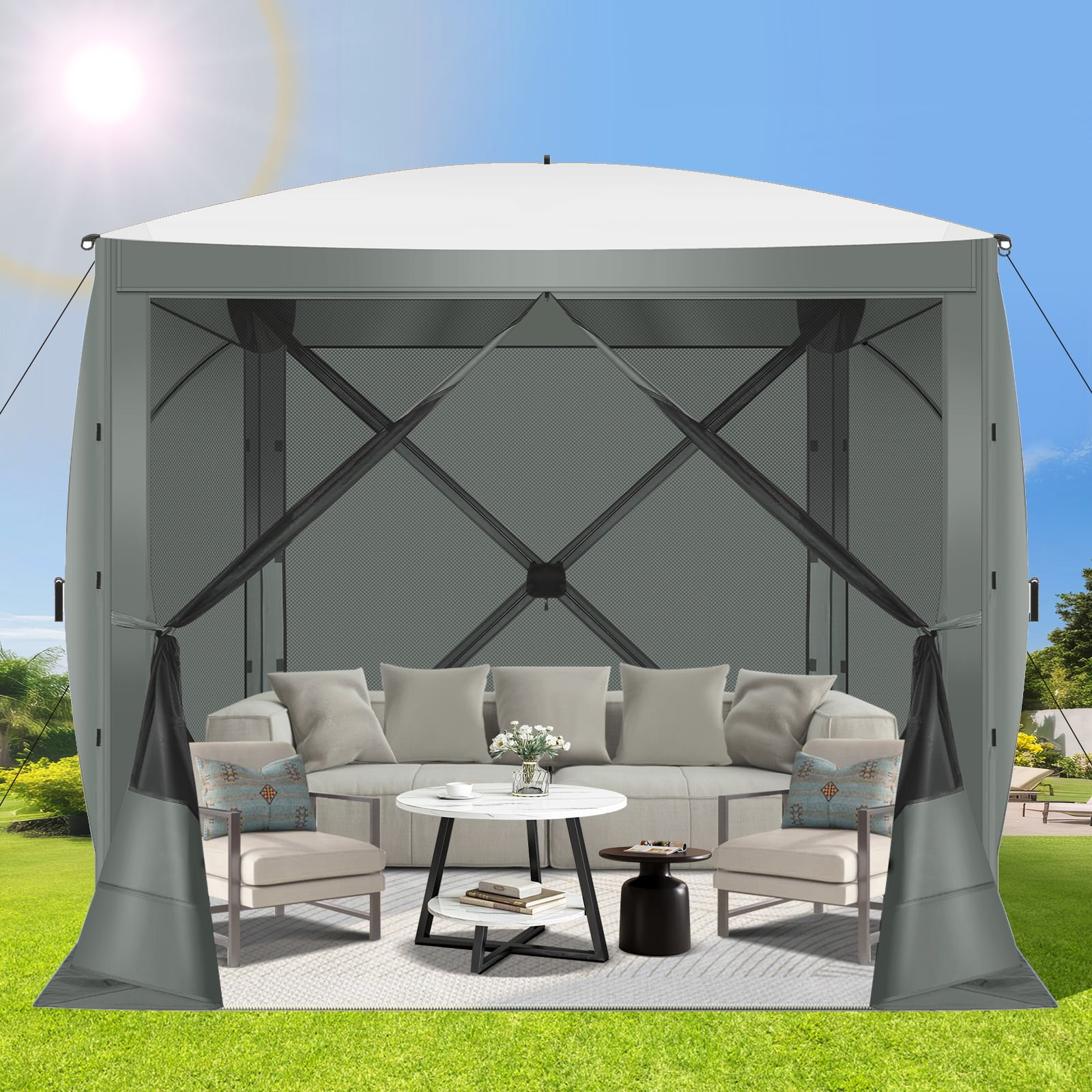 Customer reviews for SANOPY 8'x8' Outdoor Pop up Gazebo with Netting ...