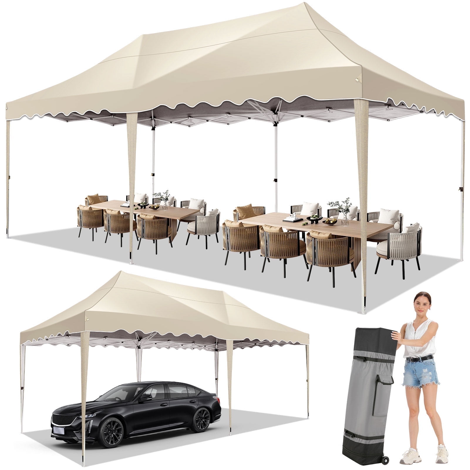 SANOPY Canopy 10' x 20' Pop up Canopy Party Tent Heavy Duty Waterproof ...
