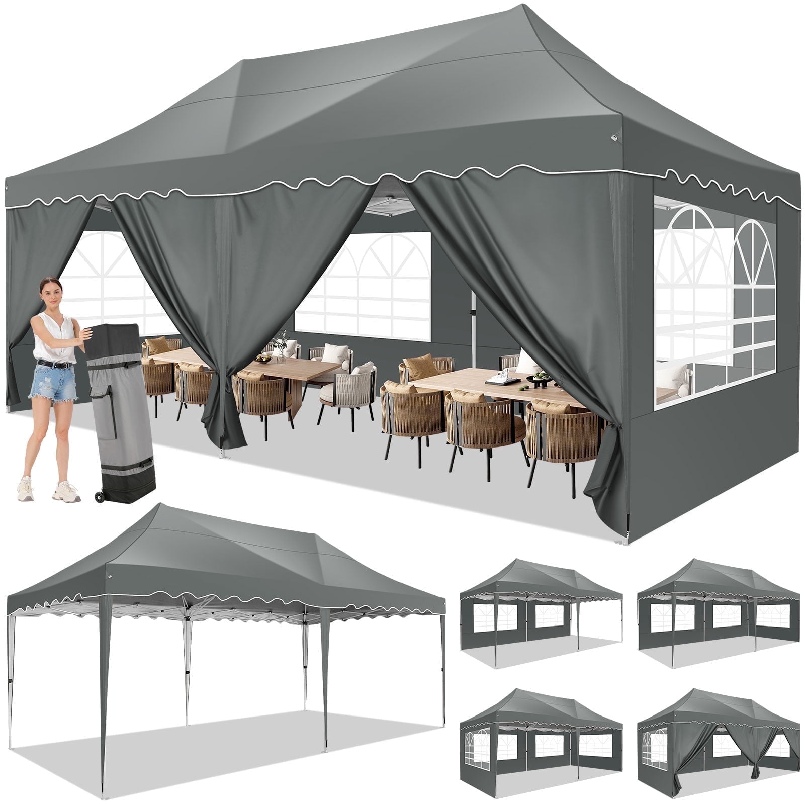 Free Shipping! SANOPY Canopy 10' x 20' Pop up Canopy Tent Heavy Duty ...