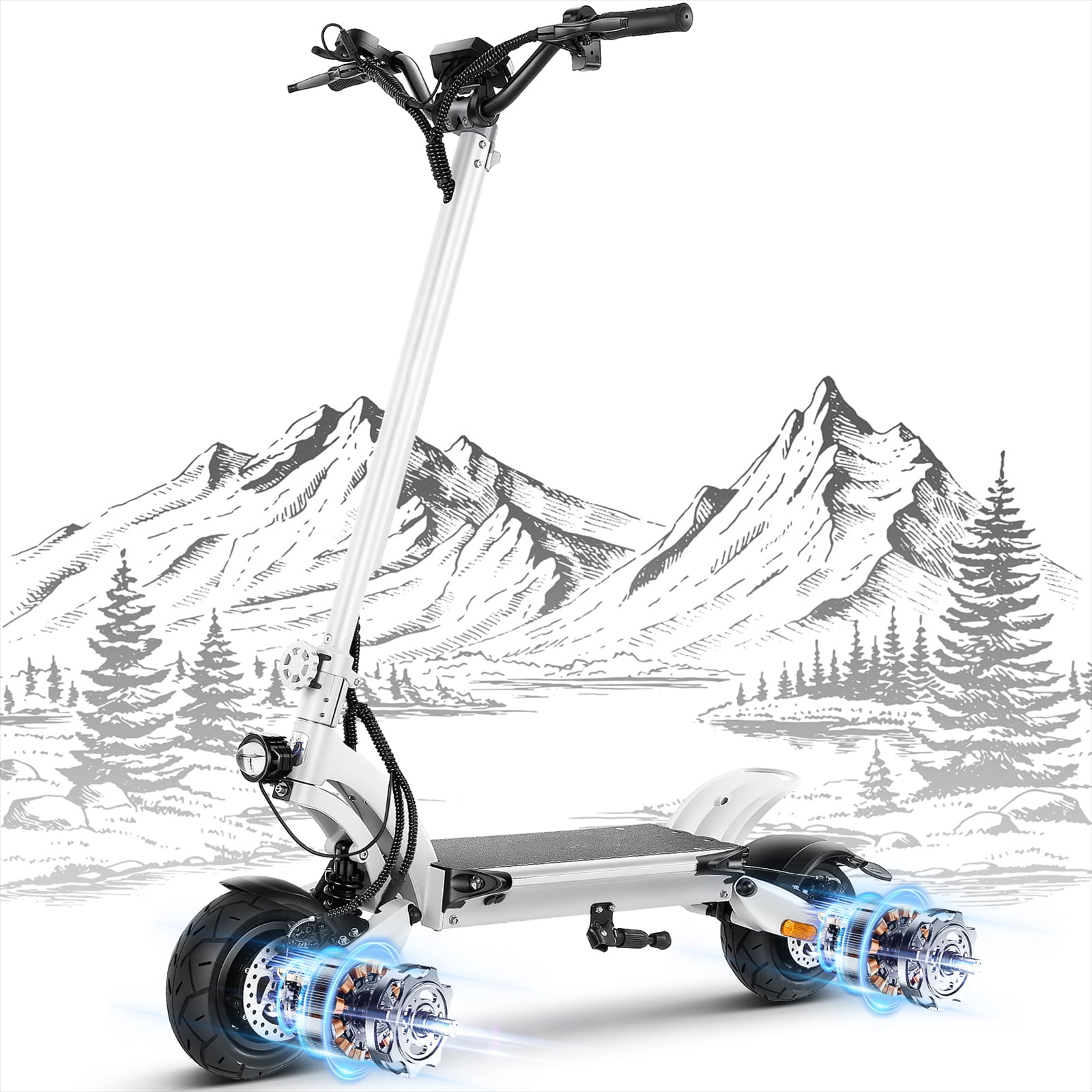 SANOPY Electric Scooter Adults, 800W Motor, Up to 34 MPH, 8.5" Off-Road ...