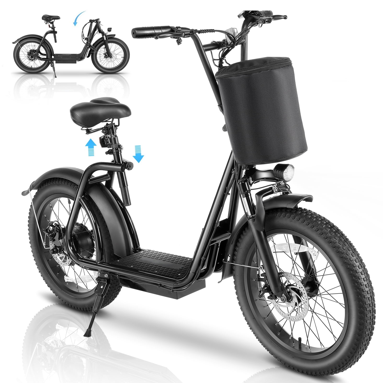 SANOPY 800W Electric Scooters for Adults, Up to 20 MPH, 30 Miles Range ...