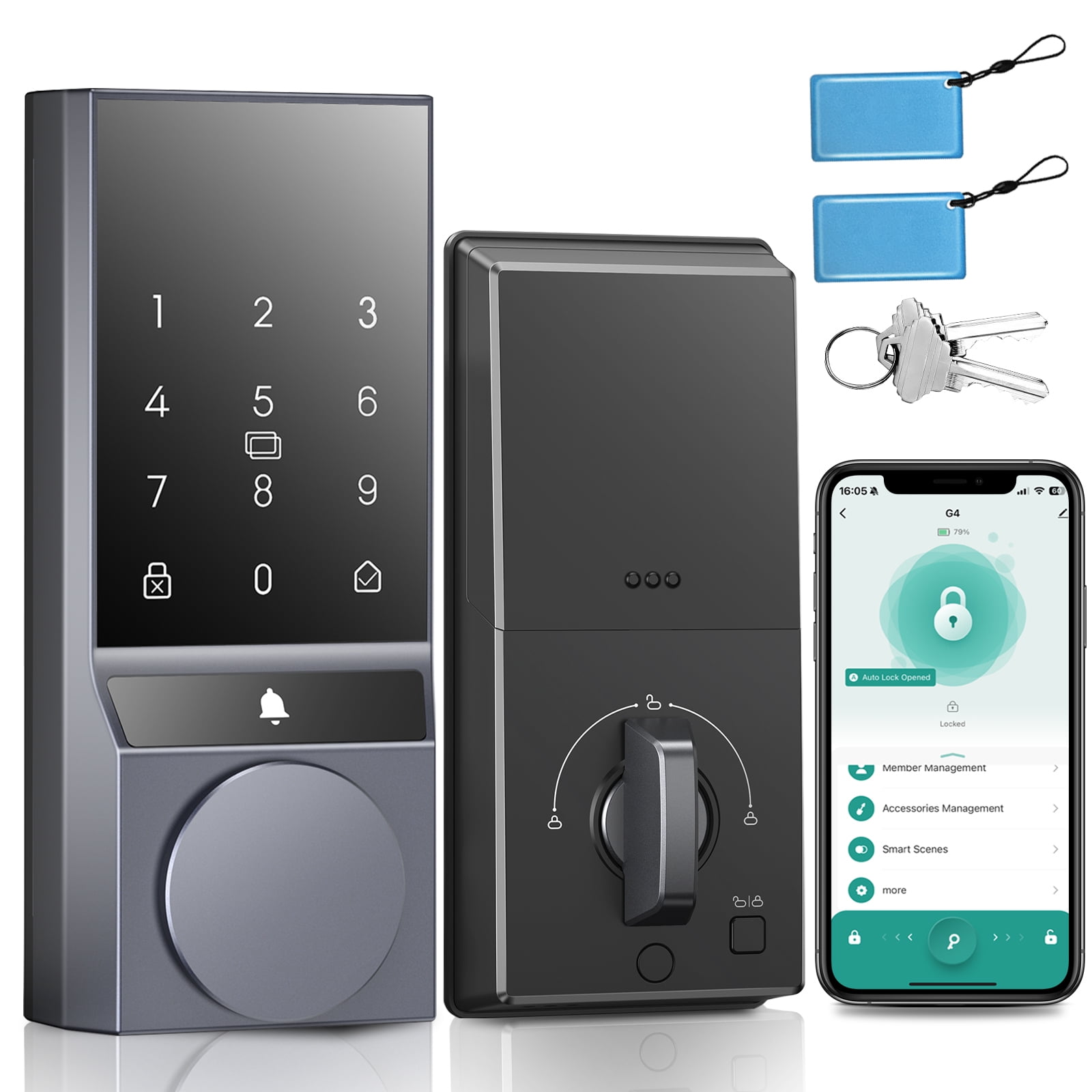 SANOPY G4 Security Smart Doors Lock, Keyless Entry Door Lock with ...