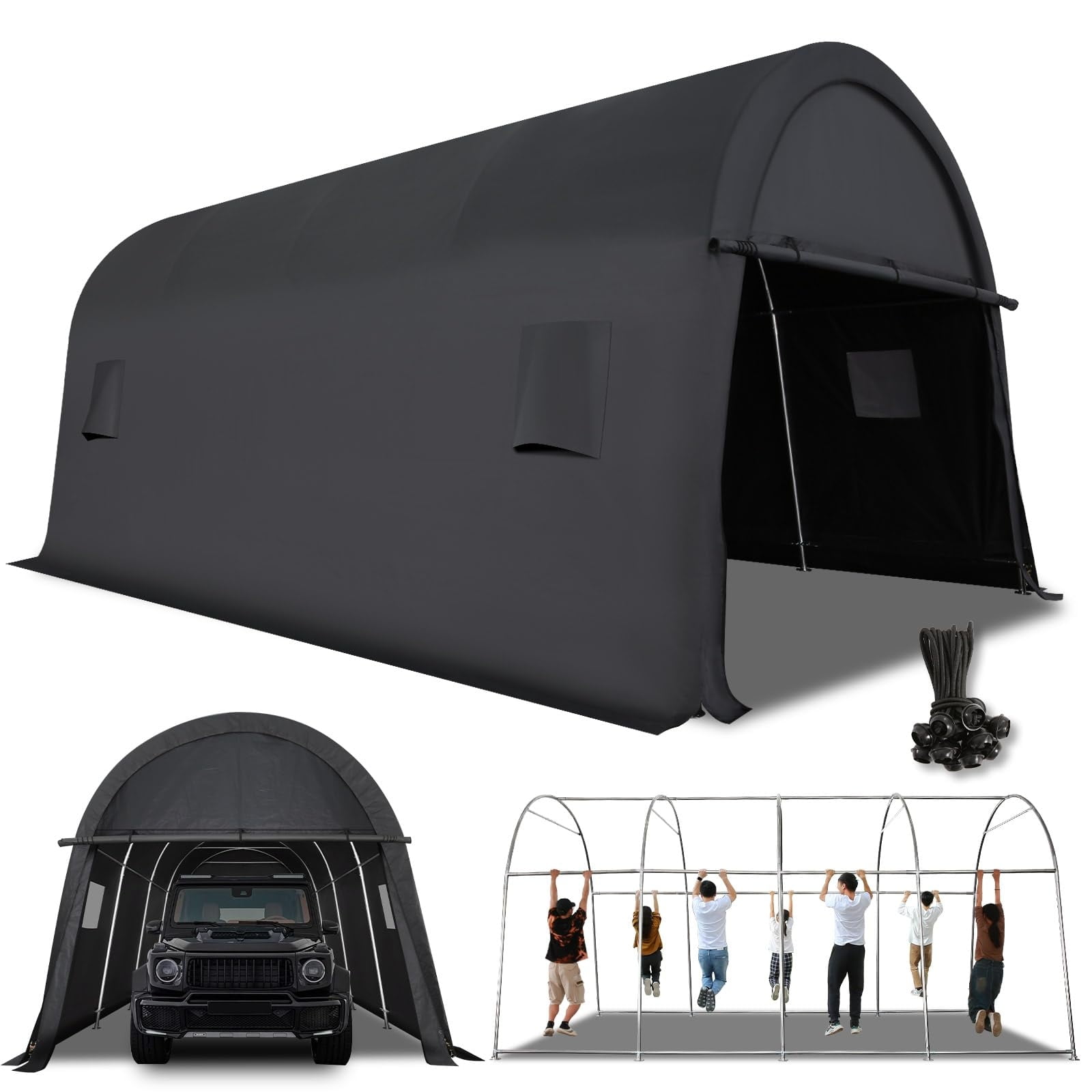 SANOPY 10'x20' Outdoor Shelter Carport, Heavy Duty with Sandbags ...