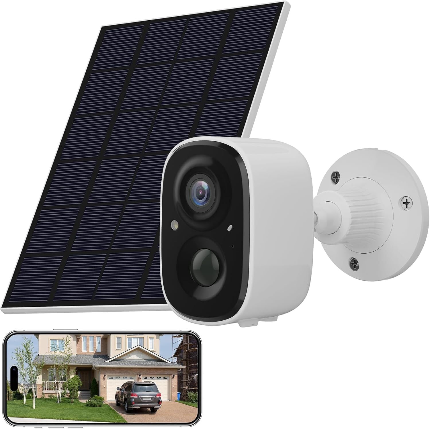 SANOPY Solar Security Cameras Wireless Outdoor, 2k HD Night Vison, Al ...