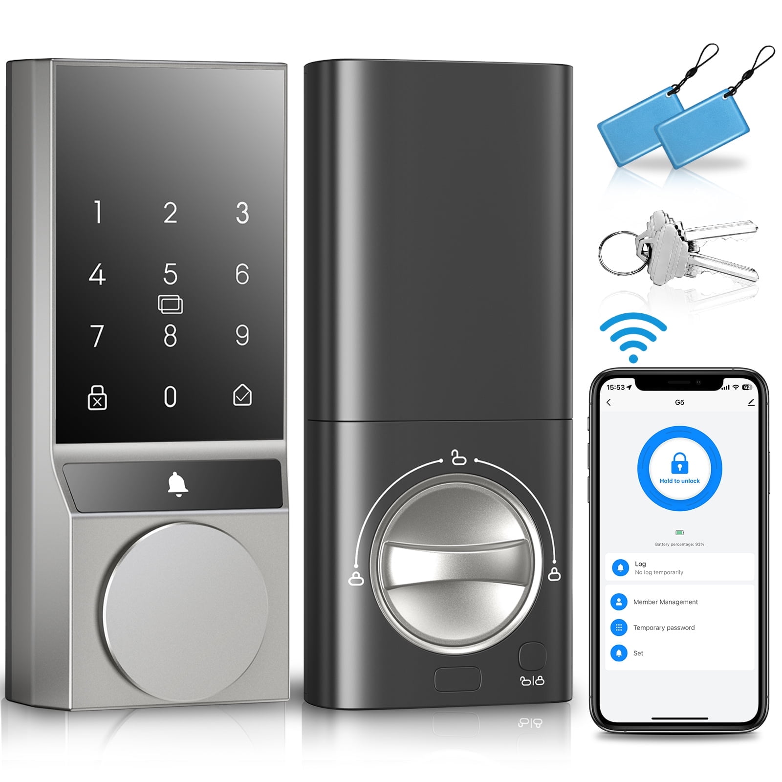 Walmart Black Friday Deals 2025 - SANOPY Wi-Fi Smart Door Lock, Keyless ...