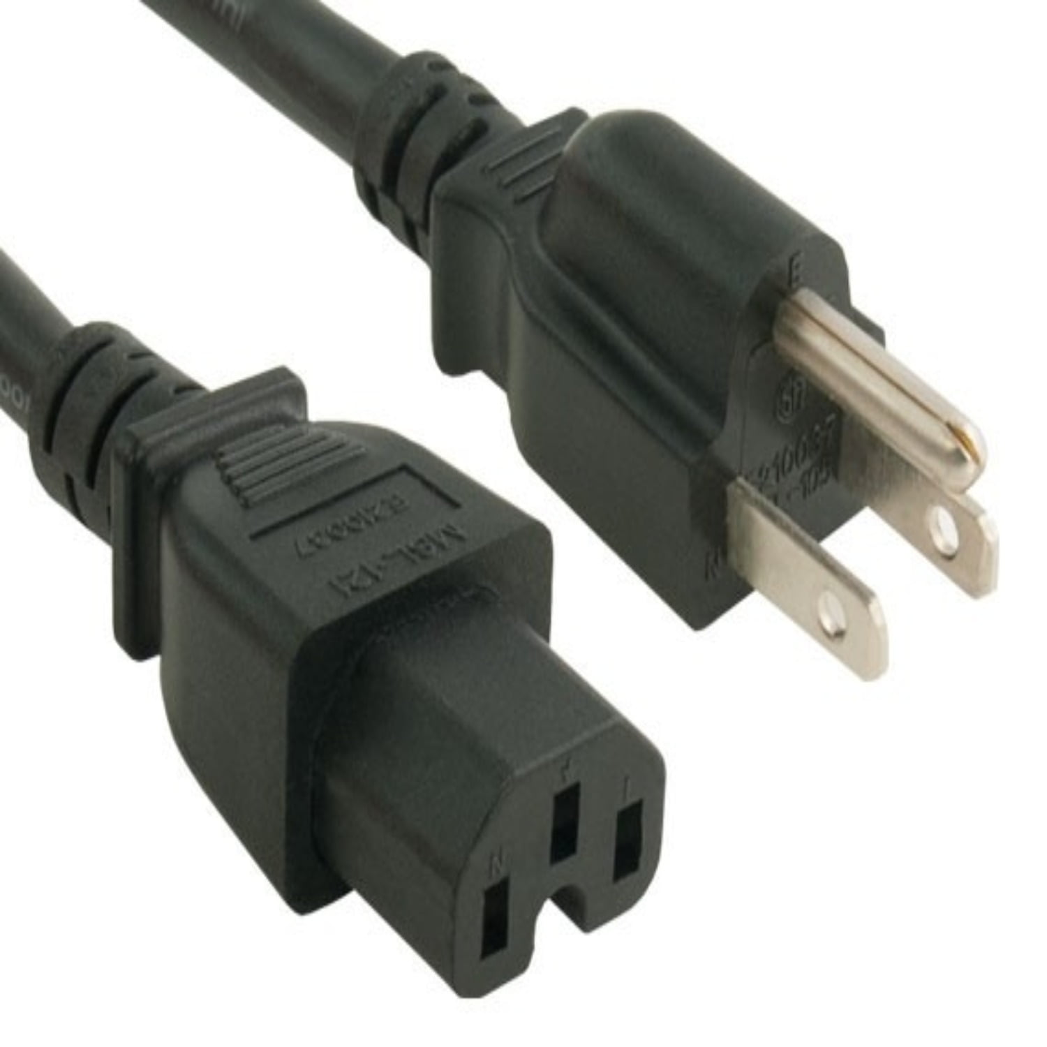 SANOXY Cables and Adapters; 15ft NEMA 5-15P to C15 Universal AC Power ...