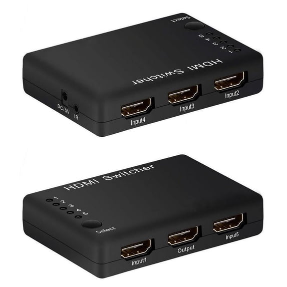 SANOXY HDMI 5x1 5 Port Switch/Switcher with IR Remote Support 3D ...