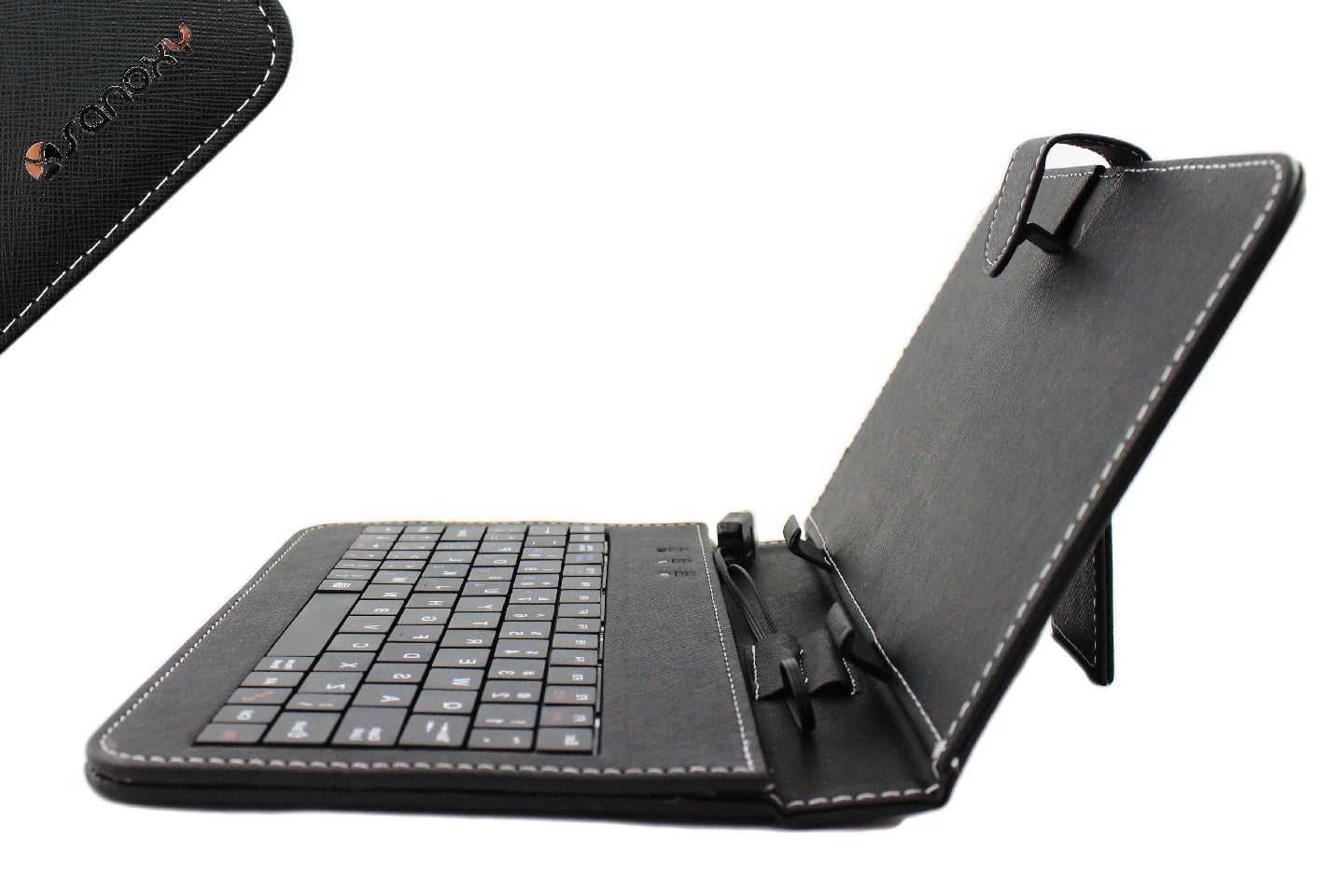 SANOXY Keyboard & Protective Case PU Leather Case Wired Micro USB ...
