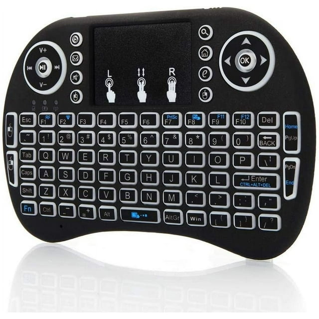 SANOXY Remote Control w. Touchpad Handheld Backlit Keyboard for Multi-Media PC, Smart TV ...