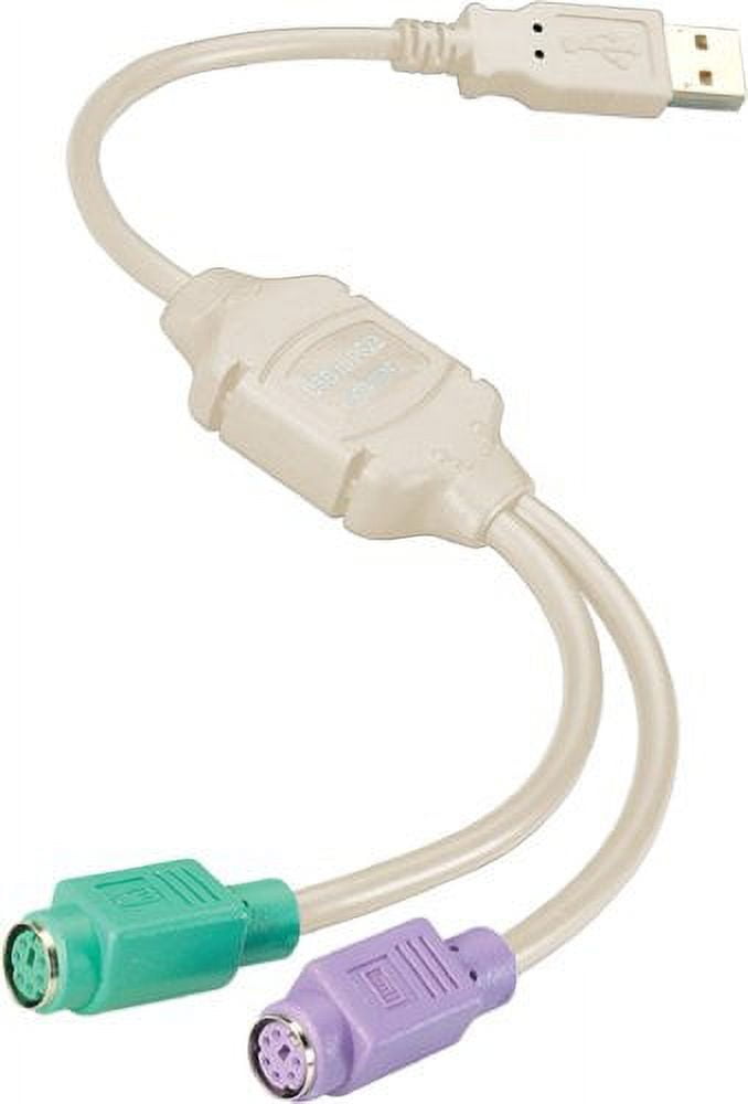 SANOXY USB to PS/2 Dual PS2 Converter Active Adapter - Walmart.com