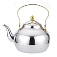 SANQIAHOME, Stainless Steel Teapot, 2.1 Quart, Infuser Included ...