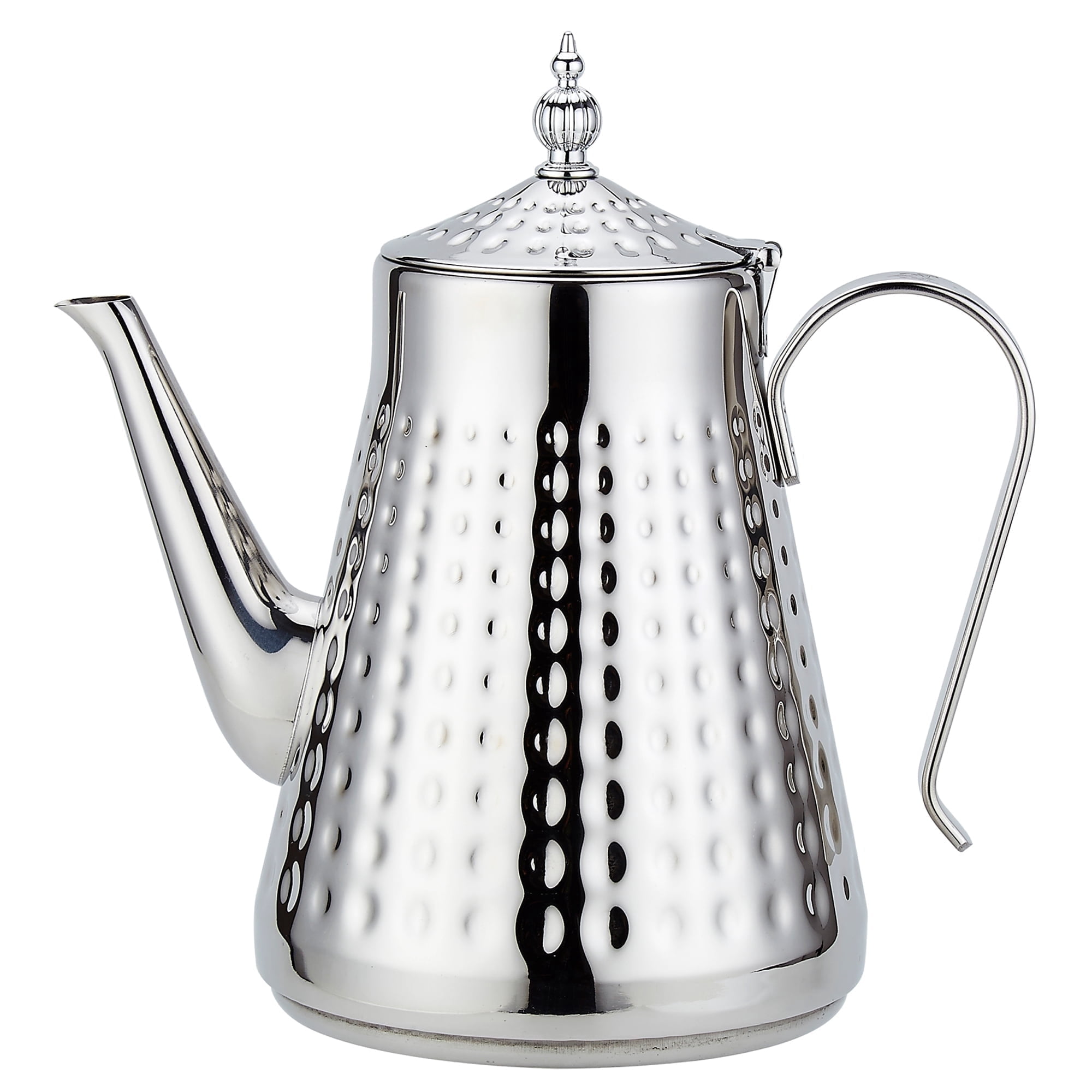 SANQIAHOME 1.8L(60oz) Stainless Steel Hammer Patterned Teapot With ...