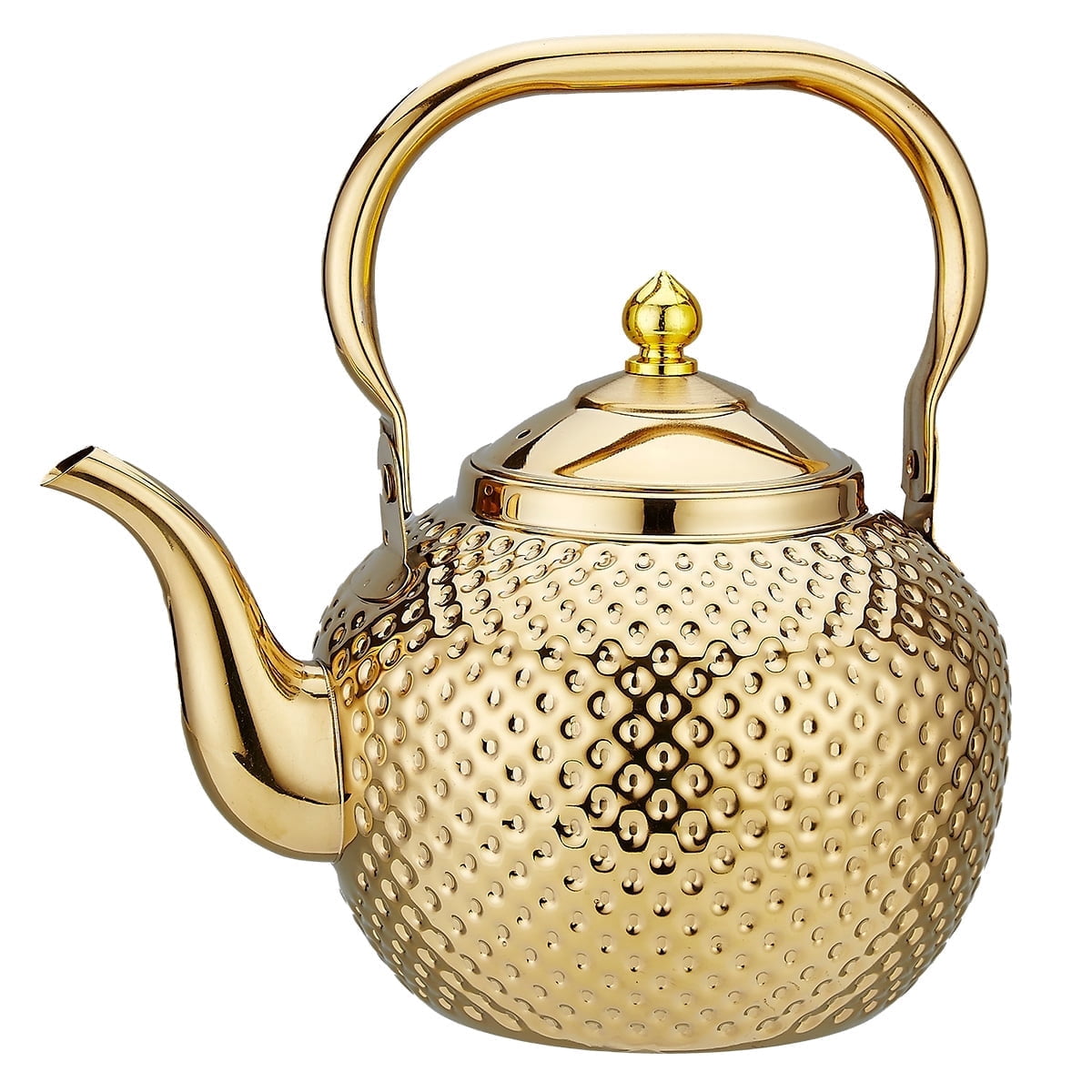 SANQIAHOME 1200ml Stainless Steel Teapot with Infuser, Lifting Handle ...