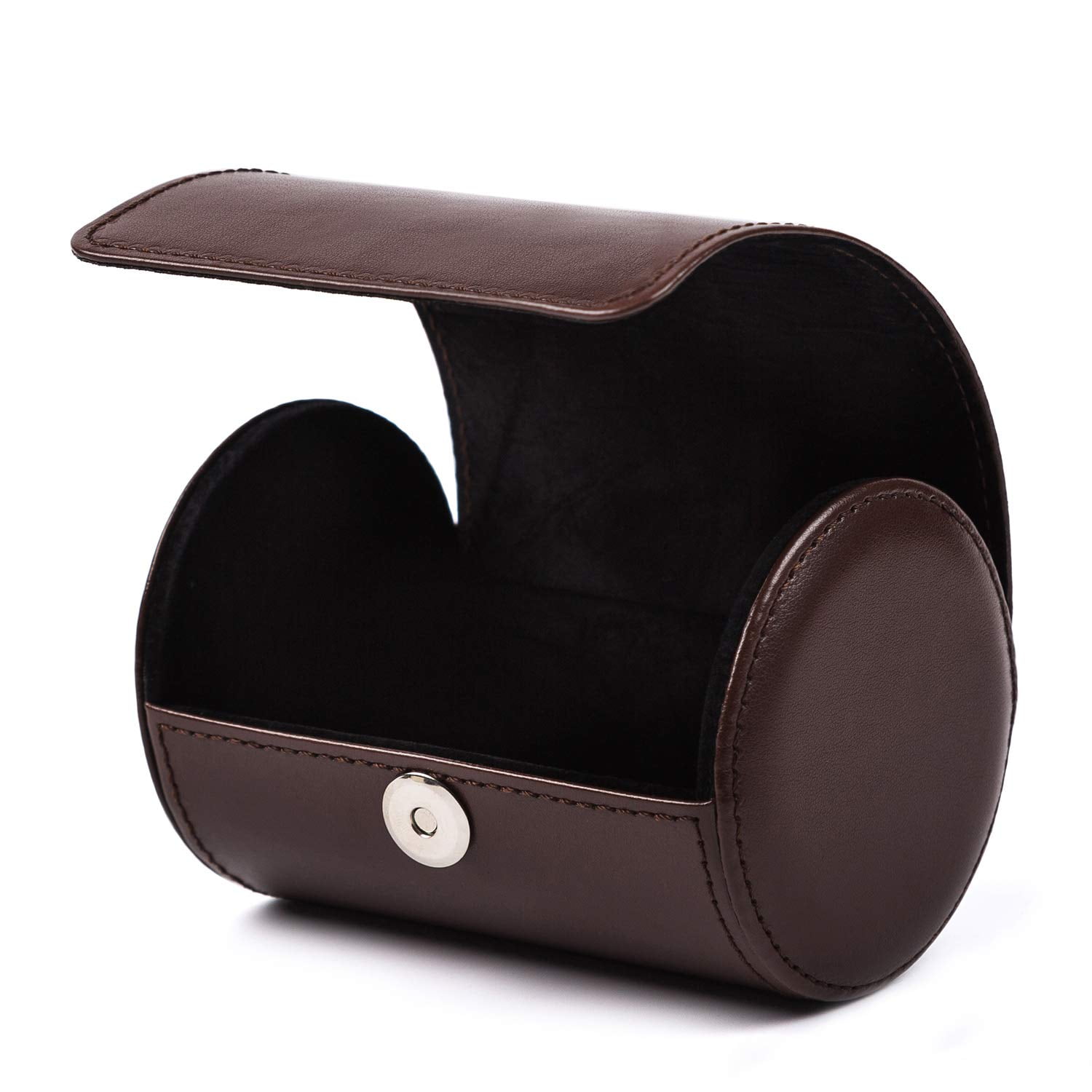 SANQIANWAN Pu Tie Storage Box Case for Men Necktie Organize Cylinder ...