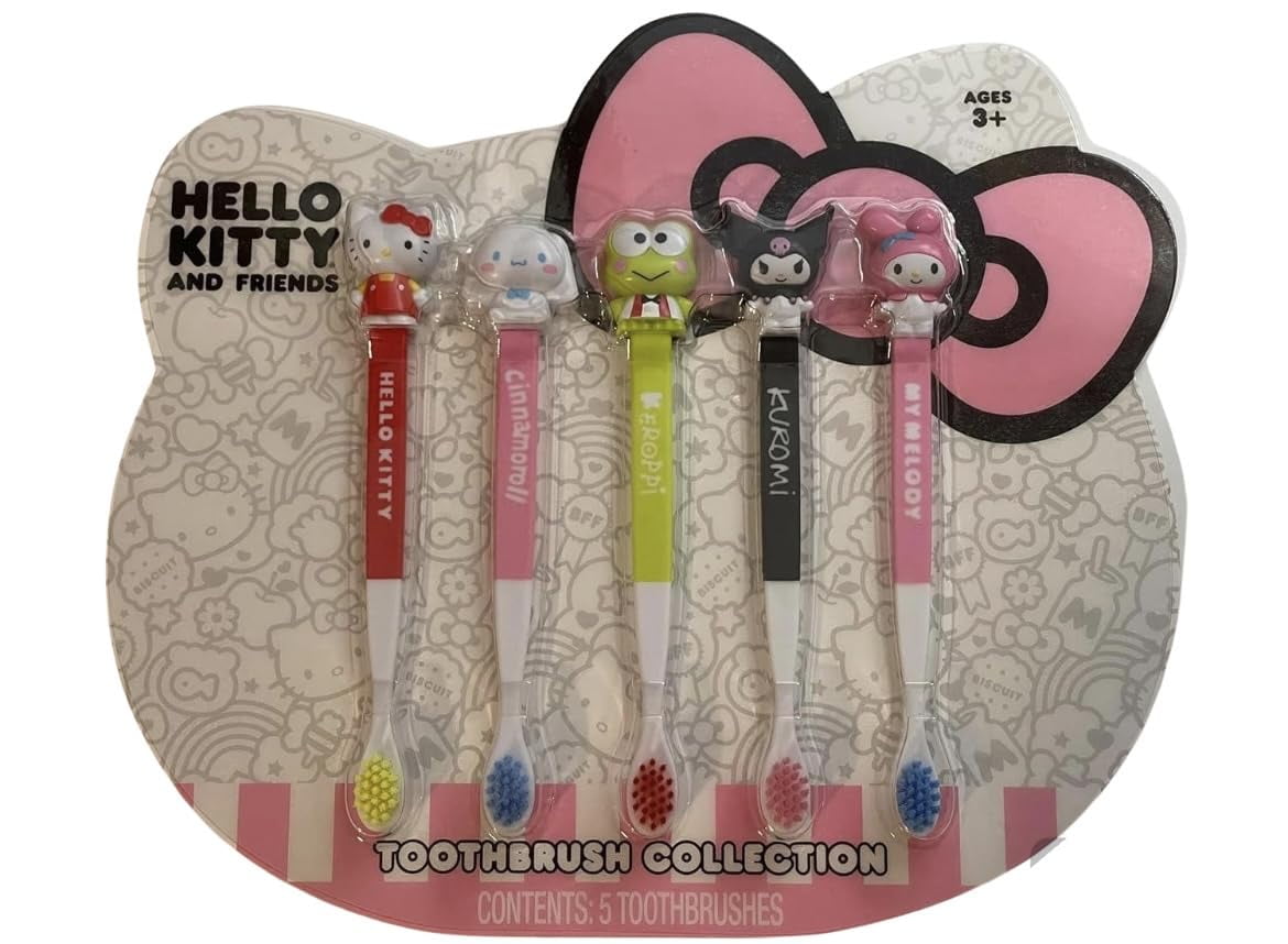 SANRIO Hello Kitty and AIF9 Friends Toothbrush Collection Set of 5 ...