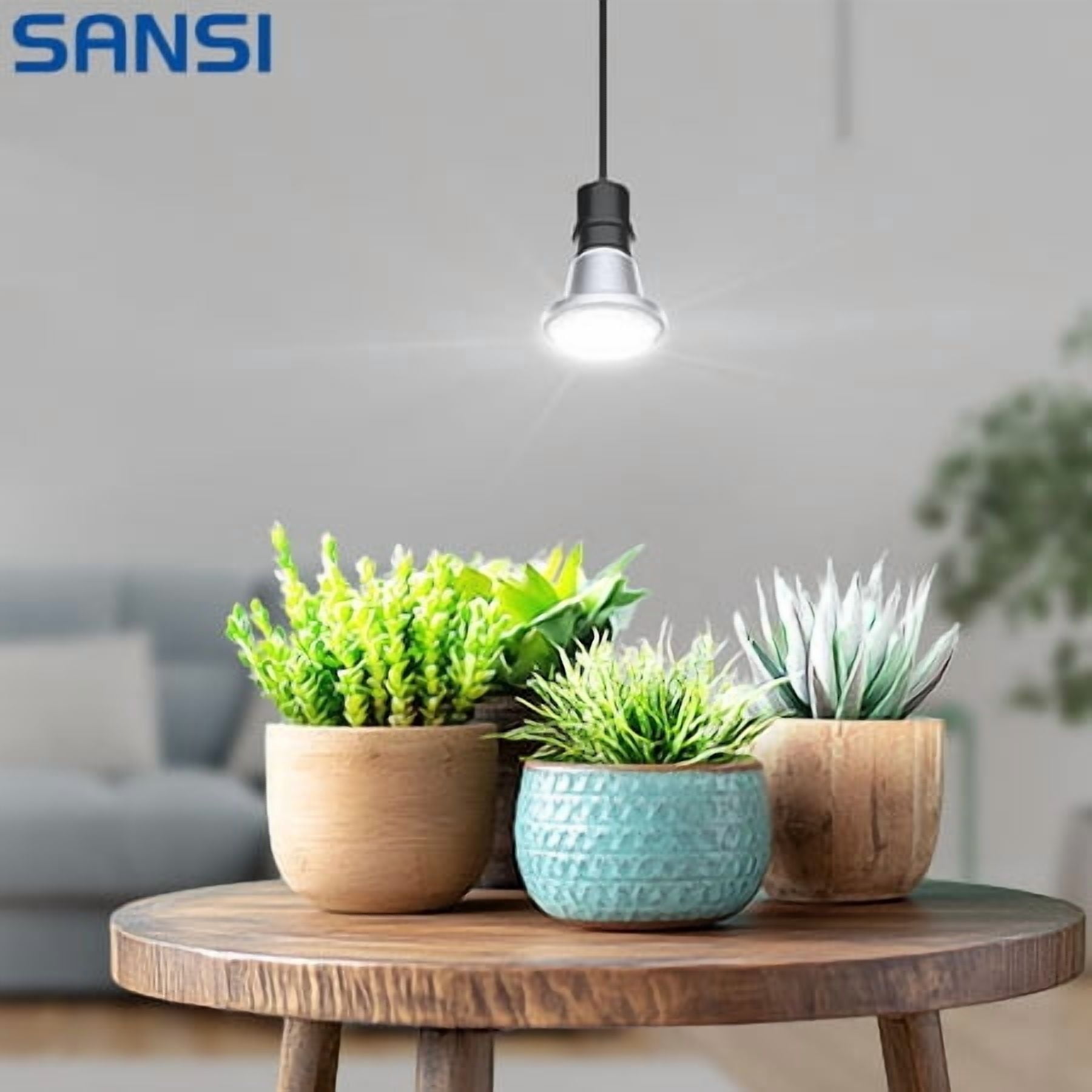 SANSI, LED Grow Light Bulb, BR20 12W Full Spectrum Plant, Waterproof ...