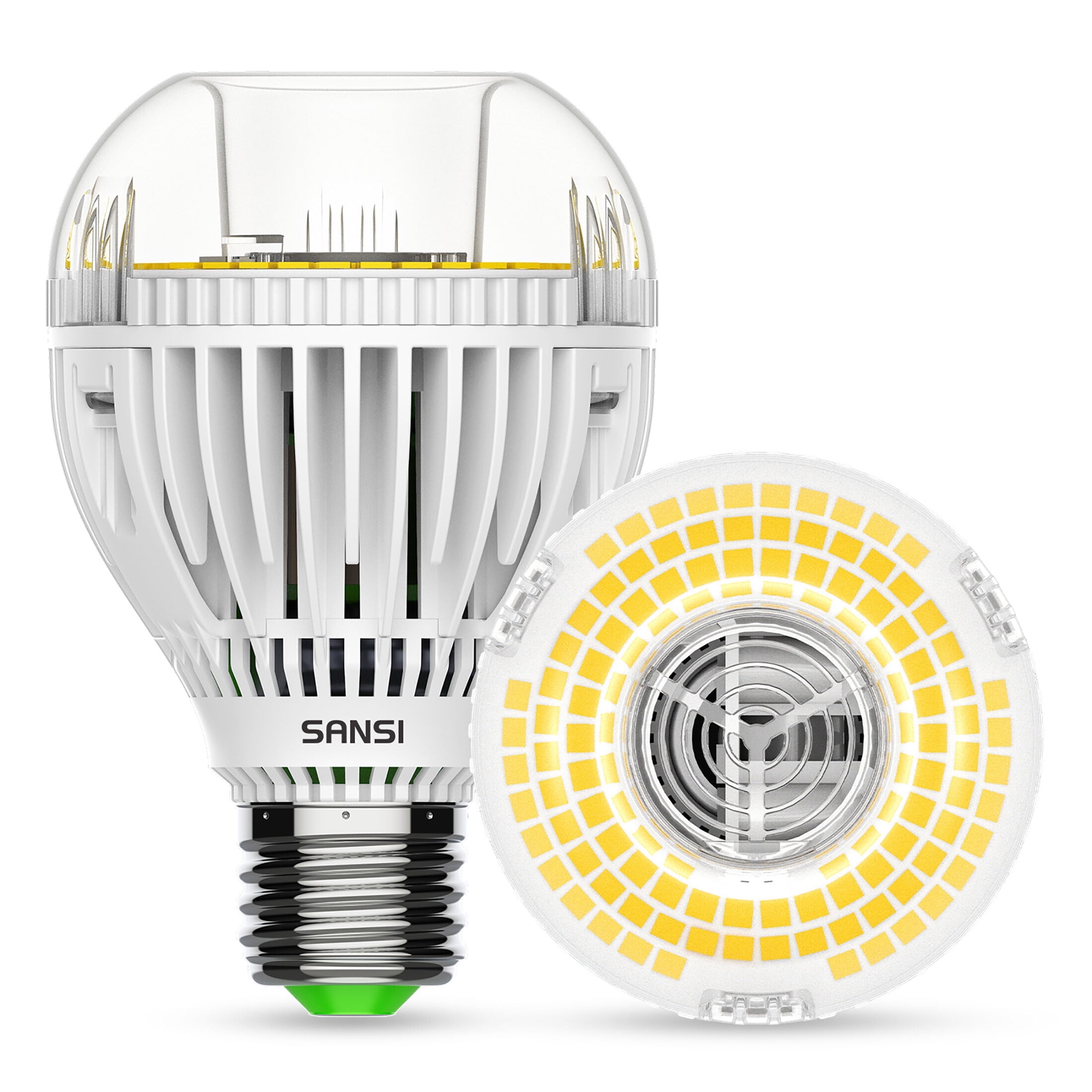 SANSI 30 Watts (300W Equiv) A19 LED Light Bulb, 4500 Lumens, E26 Base ...