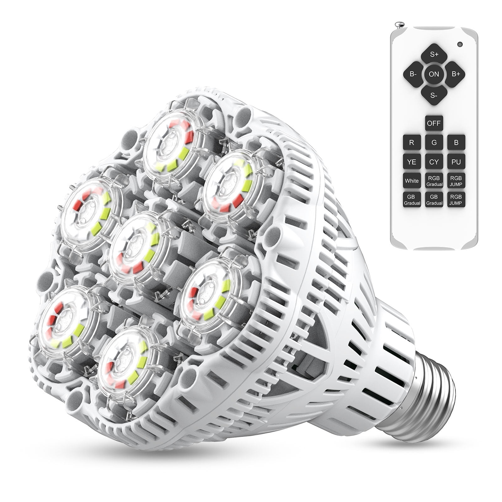 SANSI 30W LED Pool Light Bulb, 120V Dimmable RGB Color Changing with ...